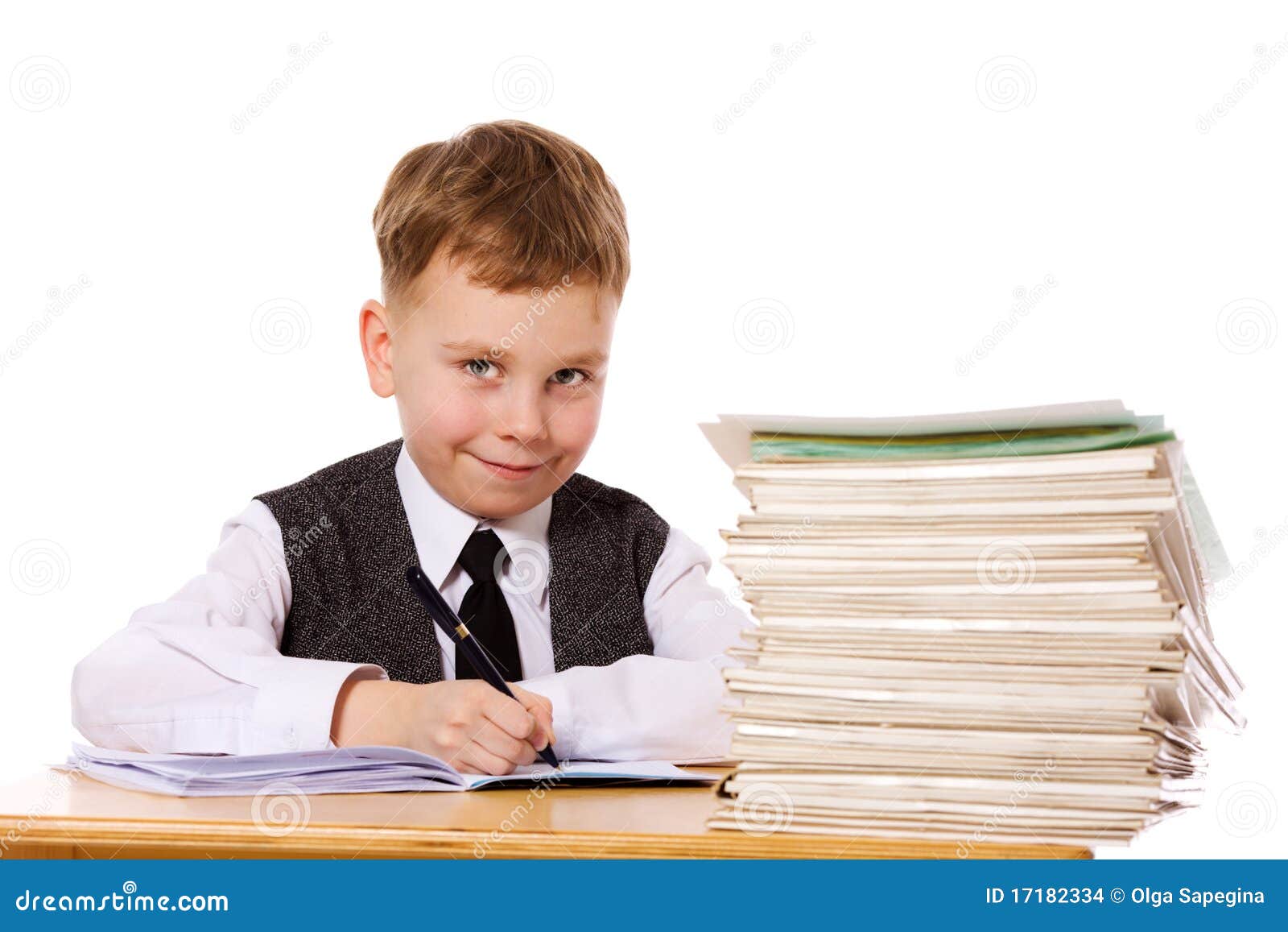 Kid studying stock photo. Image of blond, knowledge, child - 17182334