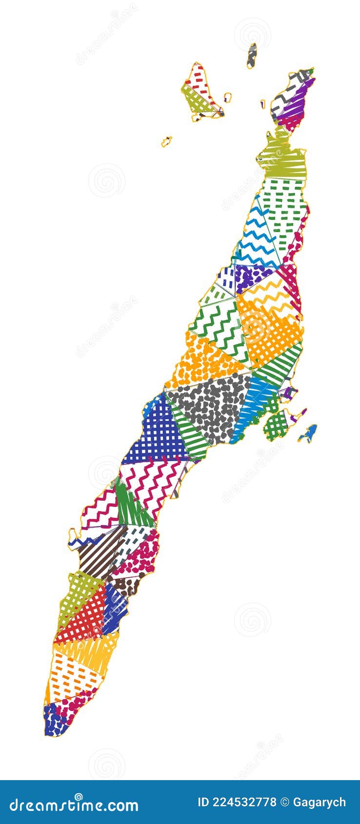 Kid style map of Cebu. stock vector. Illustration of asia - 224532778