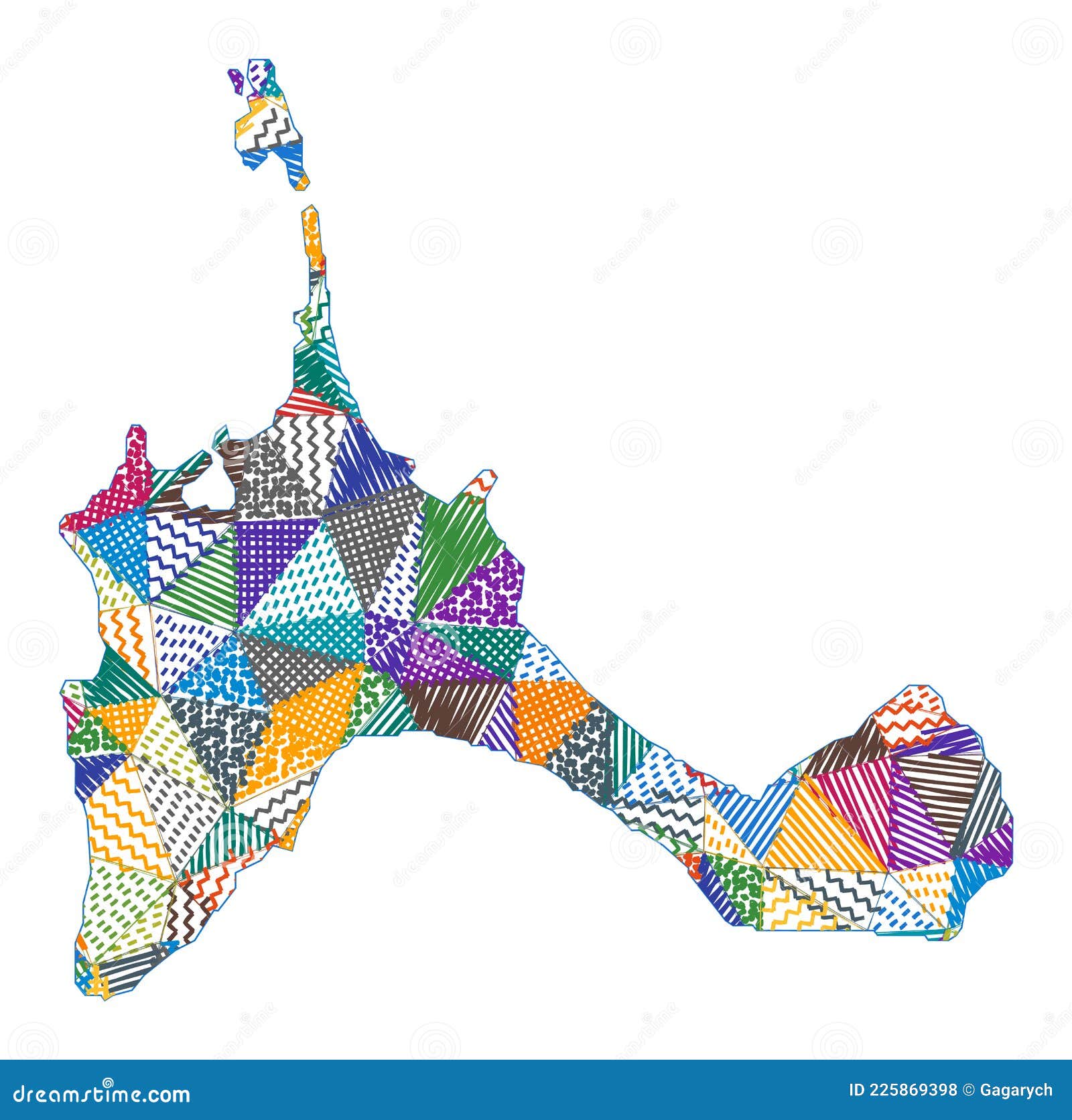 Kid Style Map of Formentera. Stock Vector - Illustration of information ...