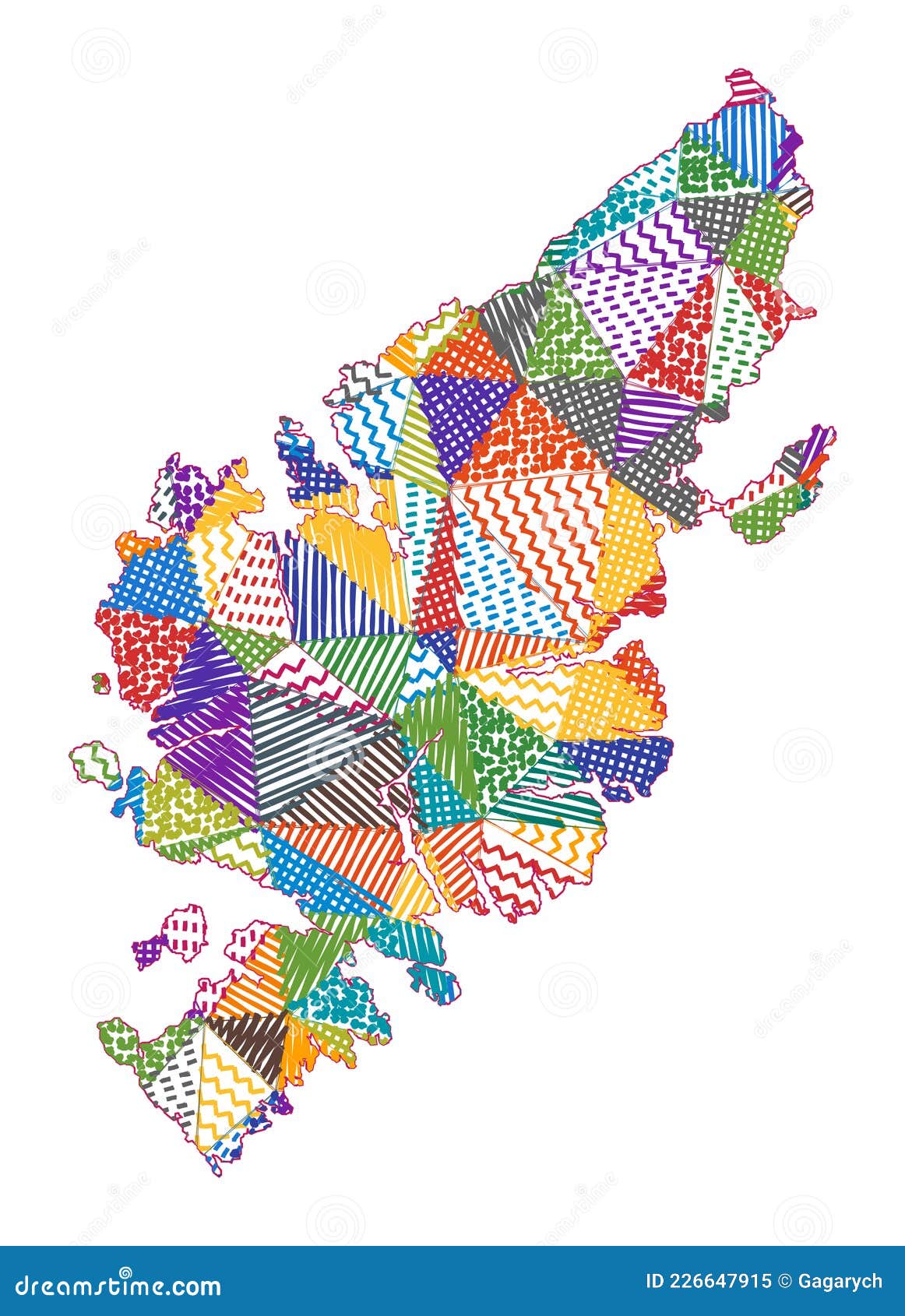 Lewis And Harris Map Outline. Vector Illustration | CartoonDealer.com ...