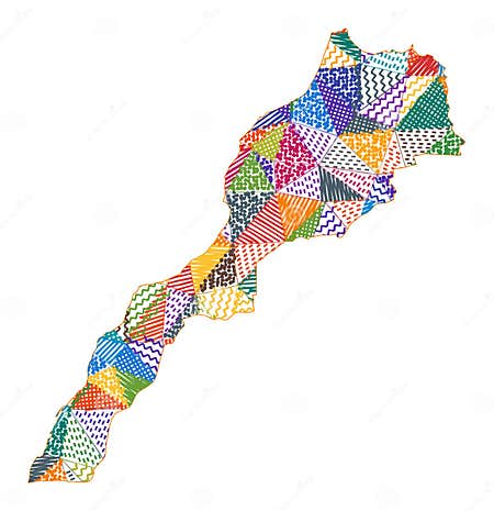 Kid style map of Morocco. stock vector. Illustration of child - 226330703