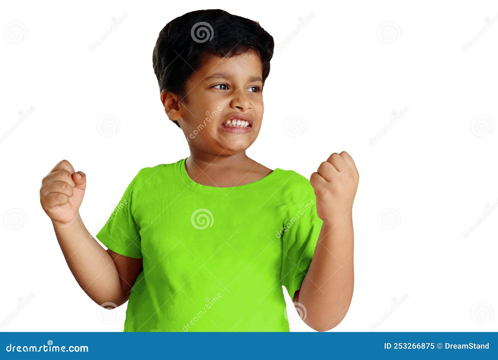A Kid with a Success Expression Stock Image - Image of rejoicing ...