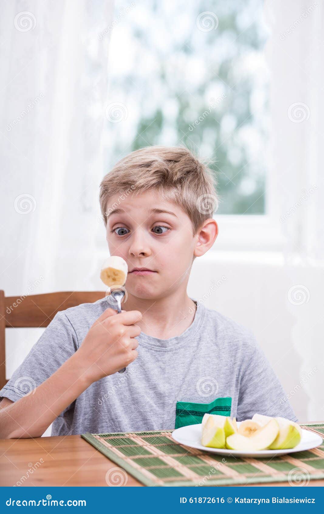 Kid with surprised look stock photo. Image of eating - 61872616