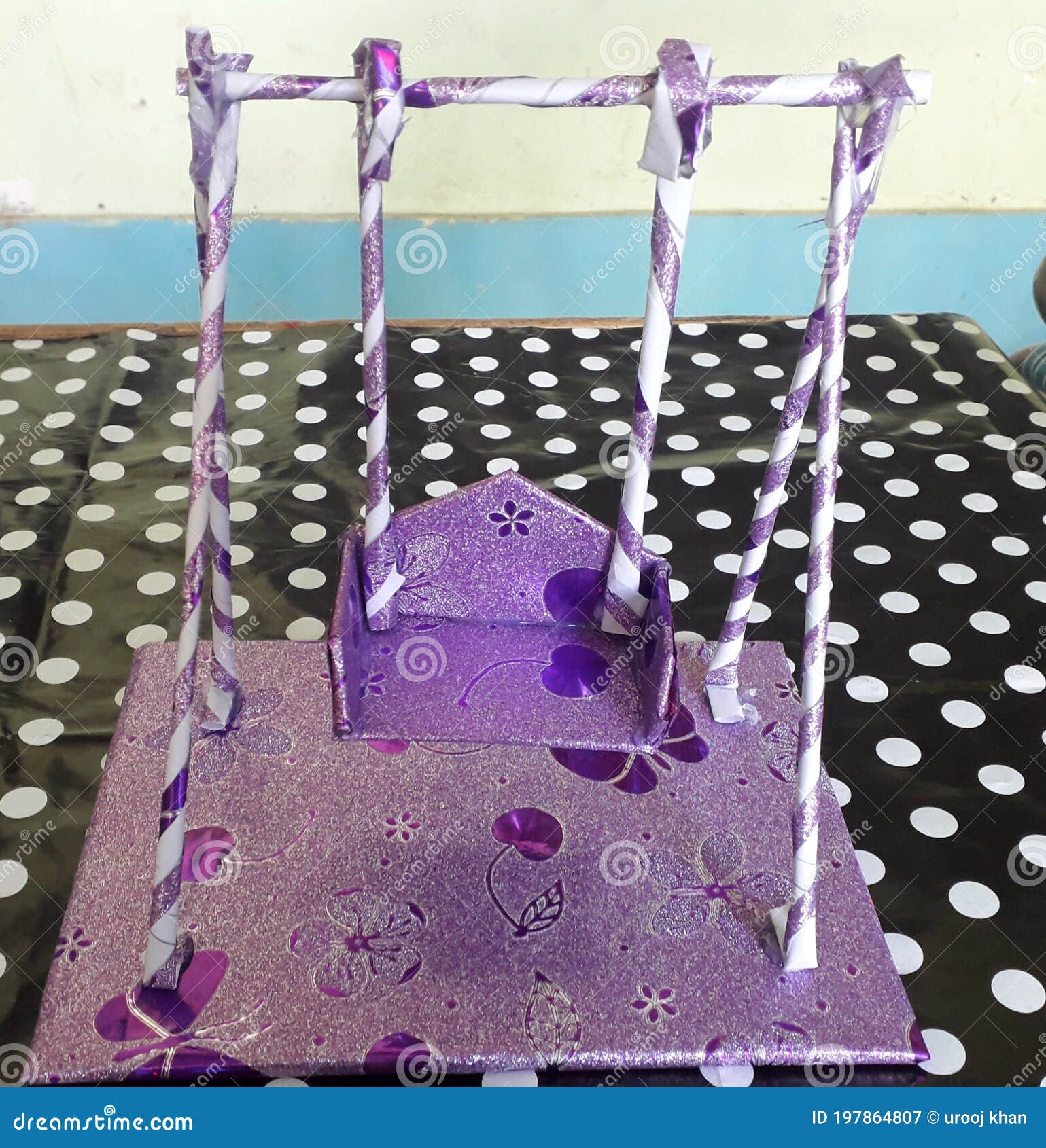 Kid swing for paper craft stock image. Image of clothing - 197864807