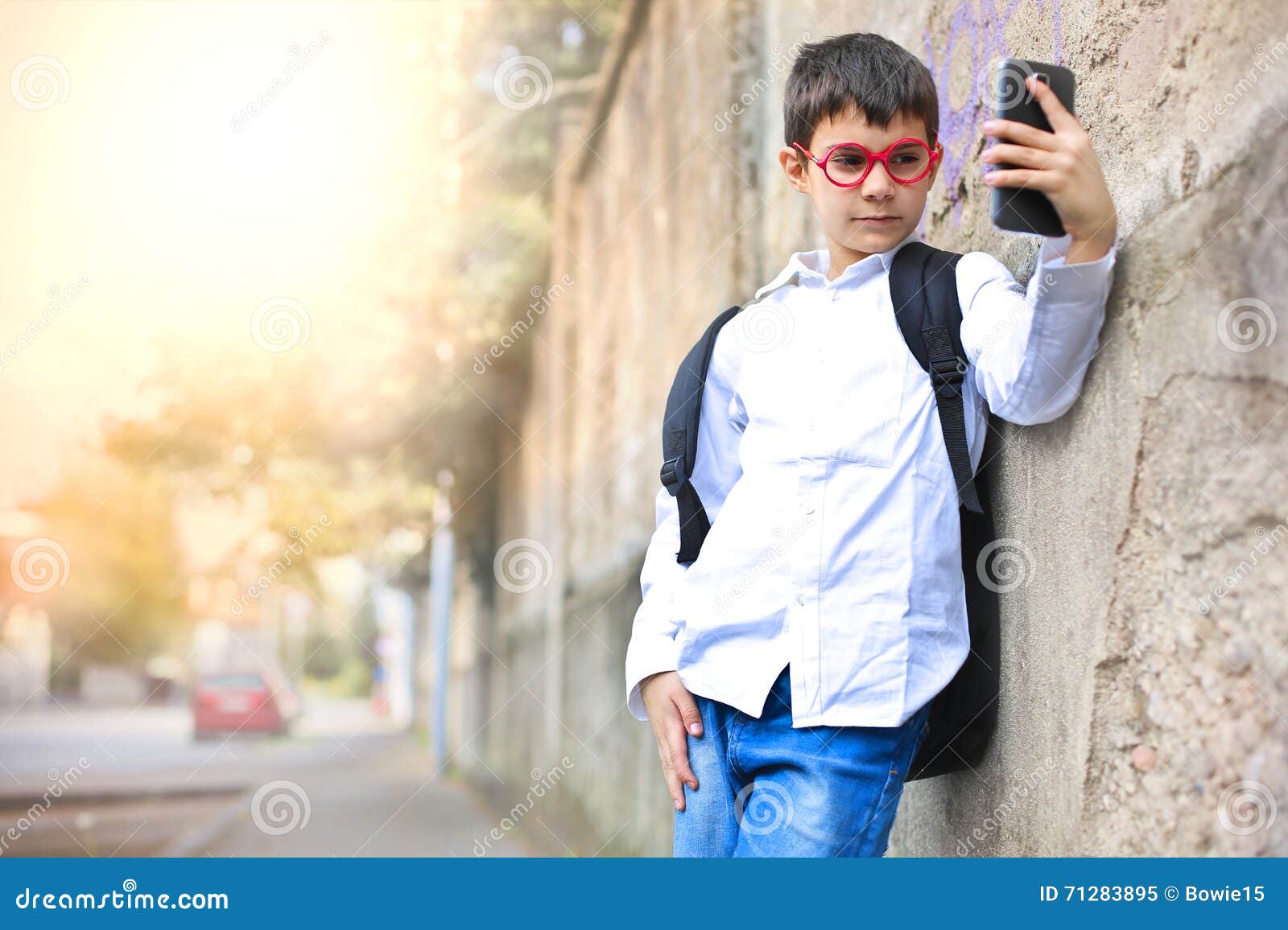 Kid taking a selfie stock image. Image of hand, look - 71283895