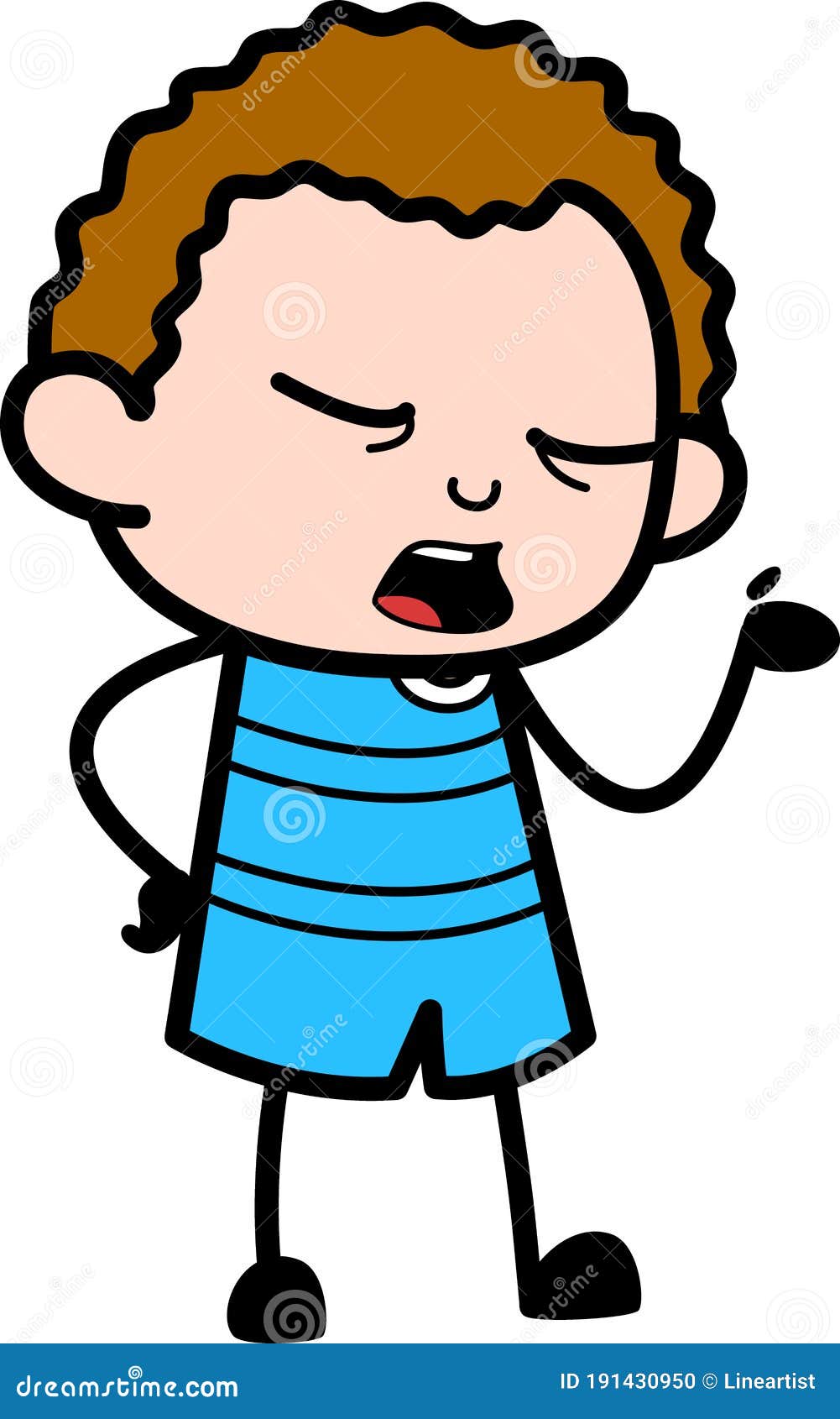Unamused Teen Boy Cartoon Stock Image | CartoonDealer.com #191429485
