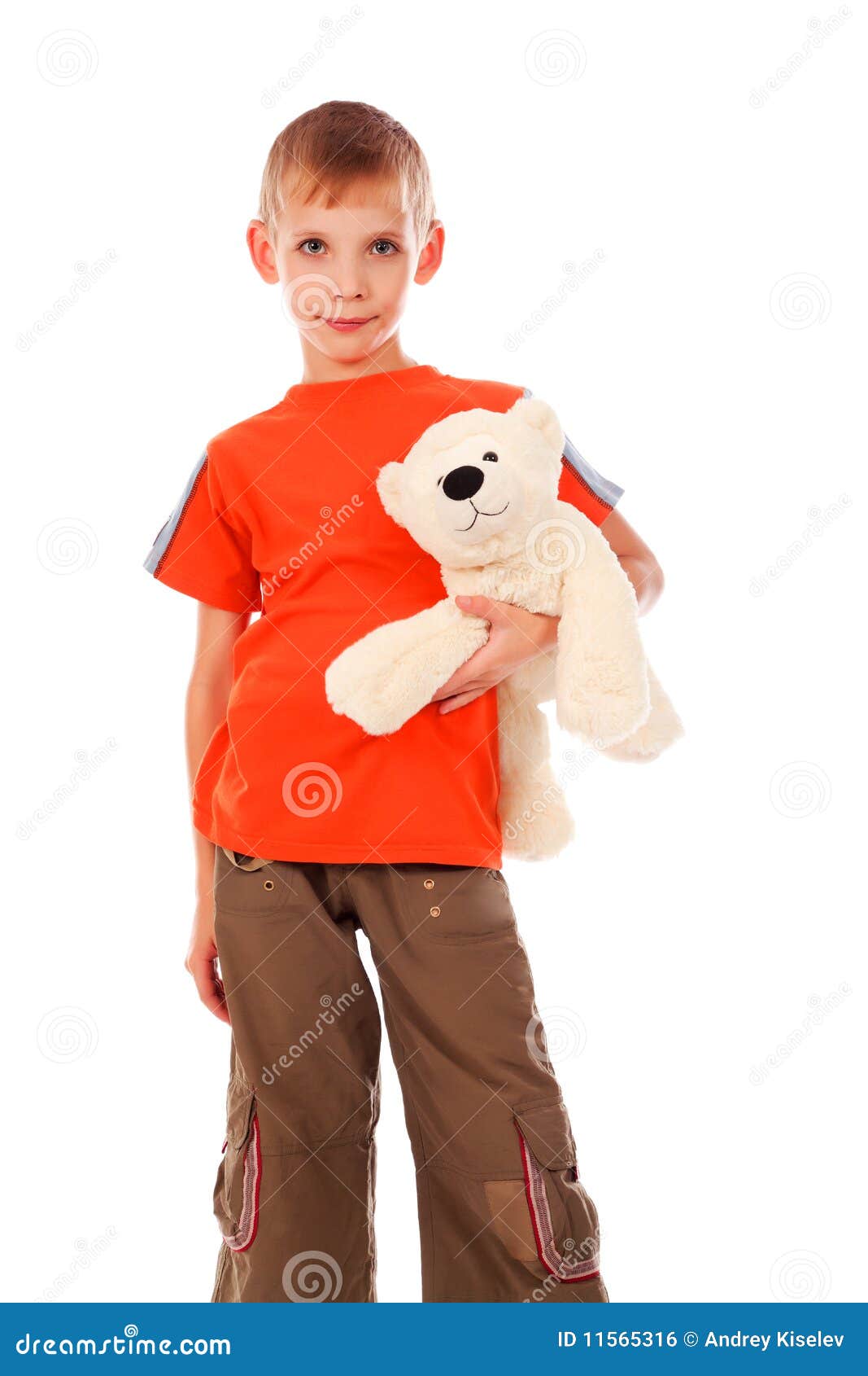 Kid with teddy bear stock photo. Image of adorable, perfect - 11565316