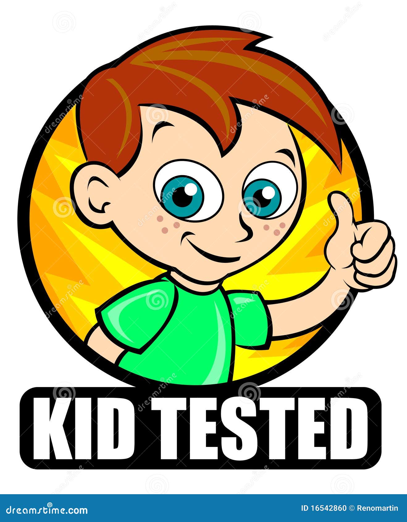 Kid Tested Icon stock illustration. Illustration of tested - 16542860