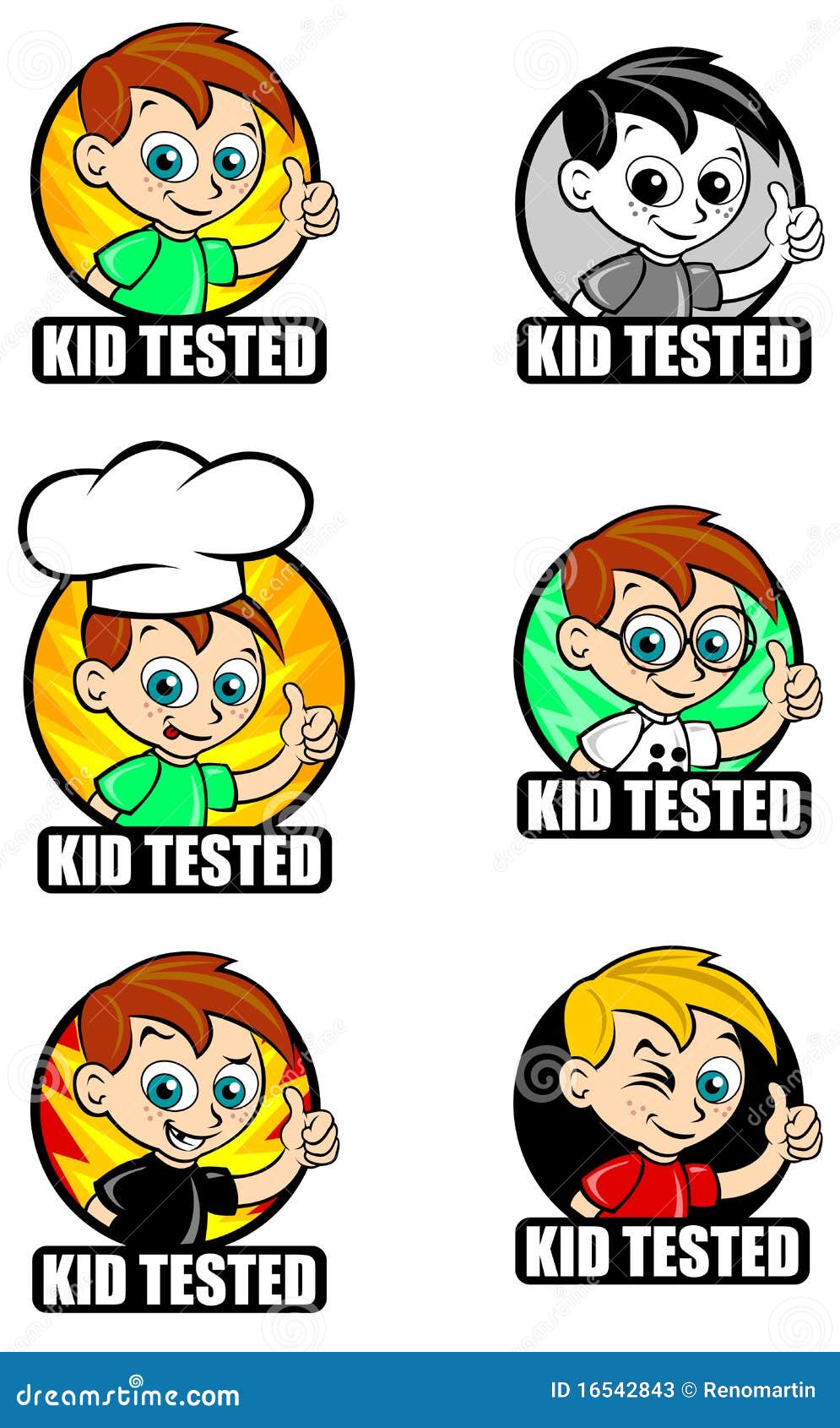 Kid Tested Seal / Mark stock vector. Illustration of good - 16542843
