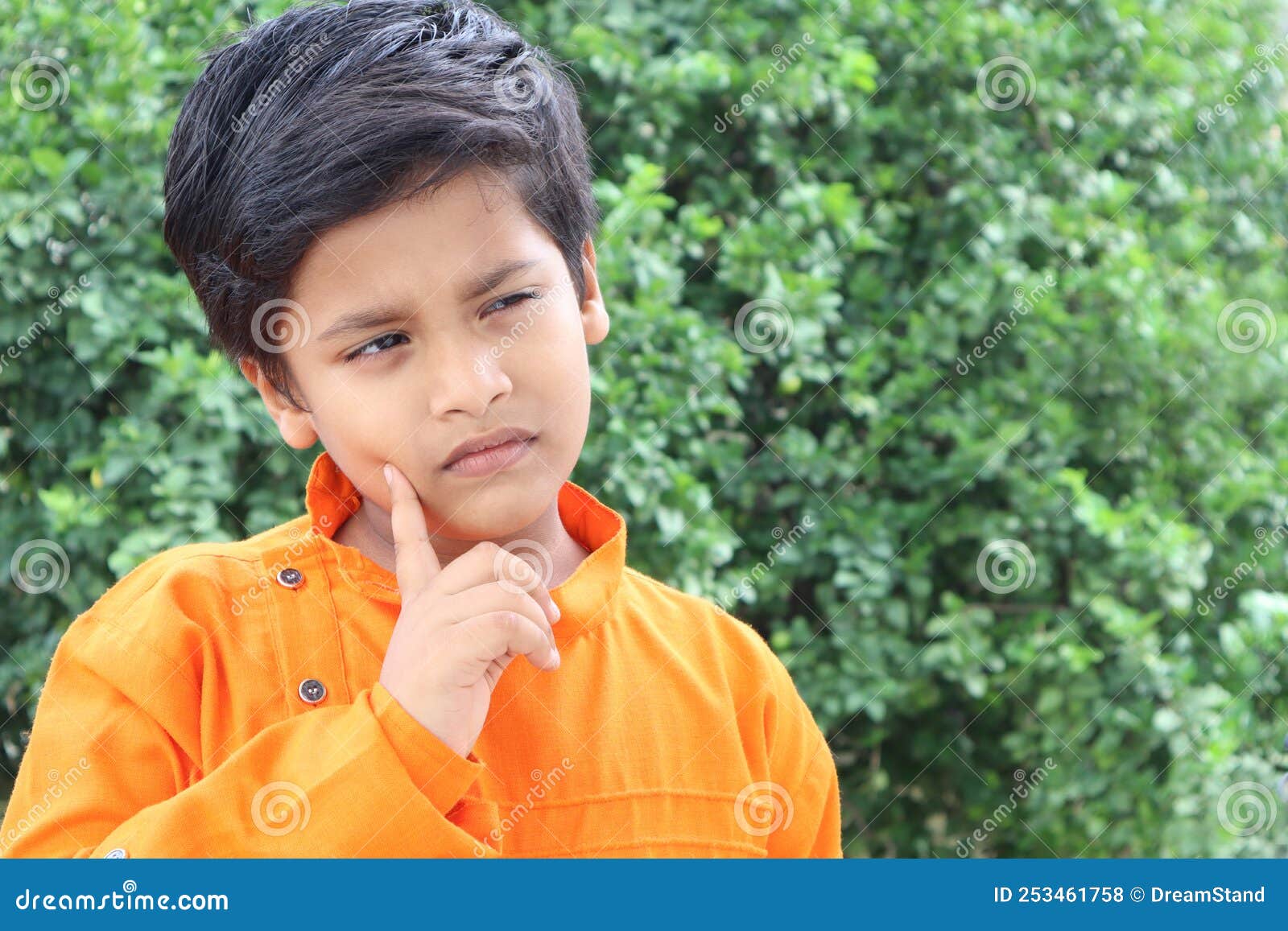 A Kid with a Expression - Thinking Stock Photo - Image of play, male ...
