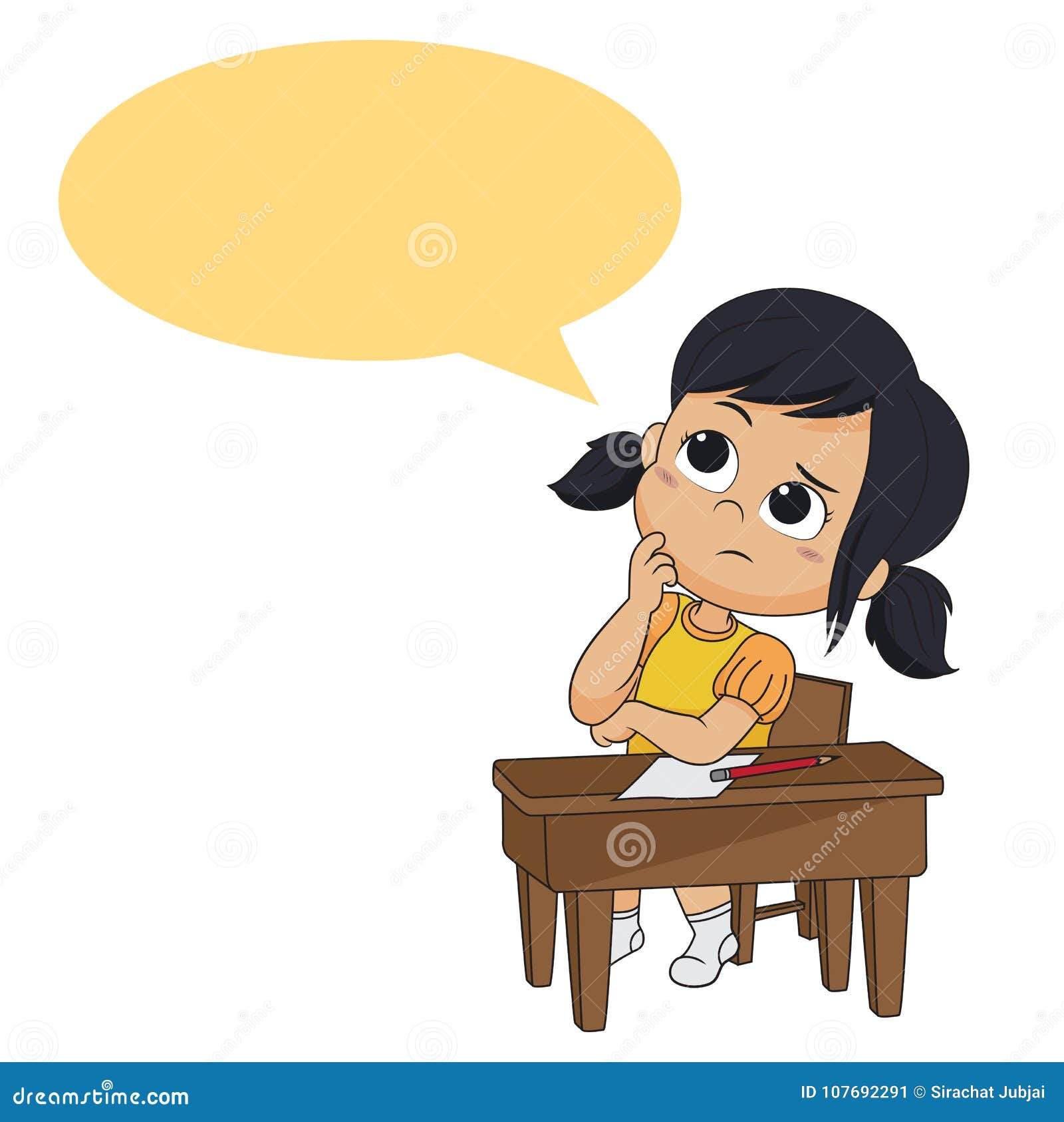 Thinking Child Clipart