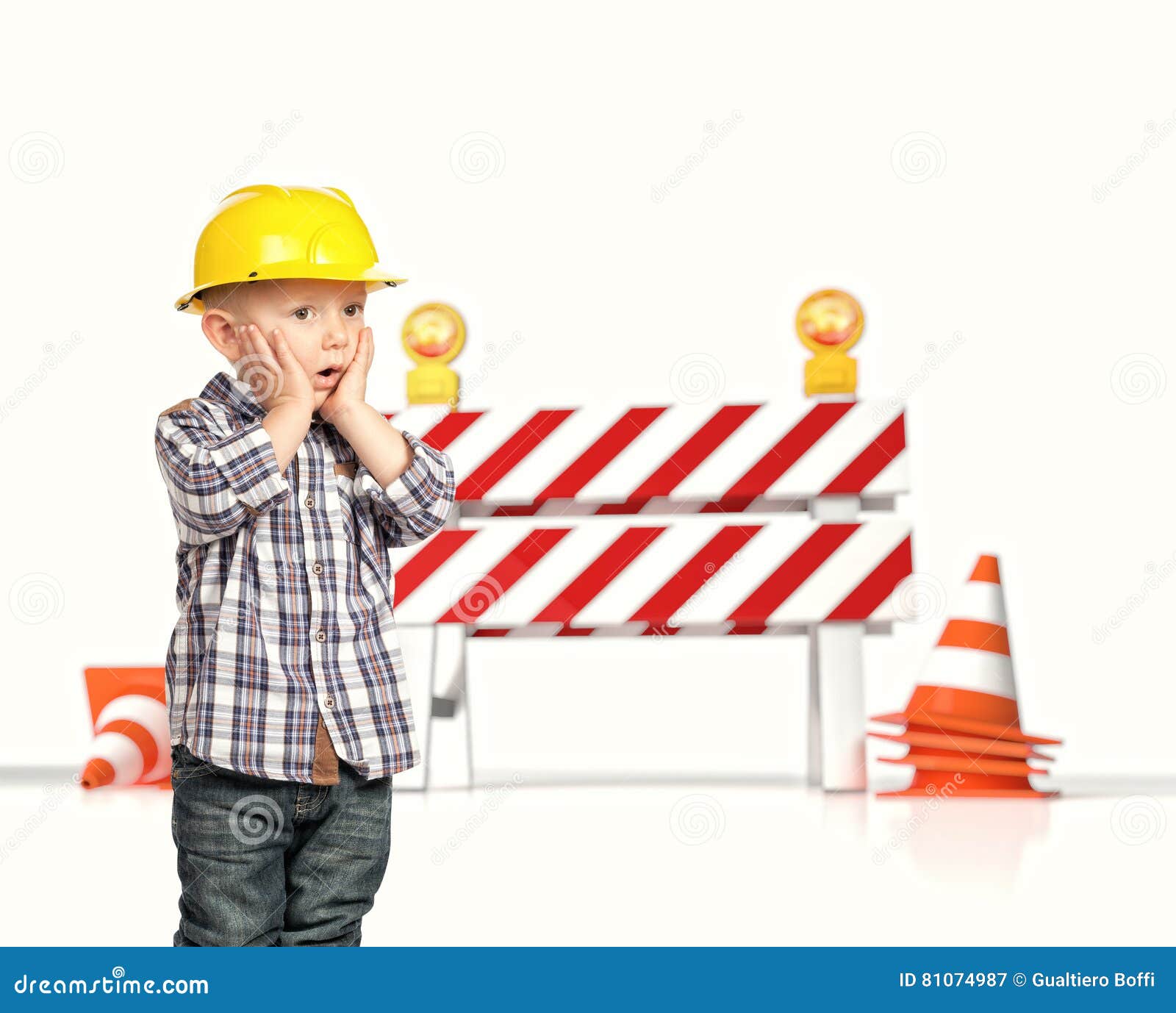 Traffic Barrier Against The Entry Of Cars Or Traffic Control By Means ...