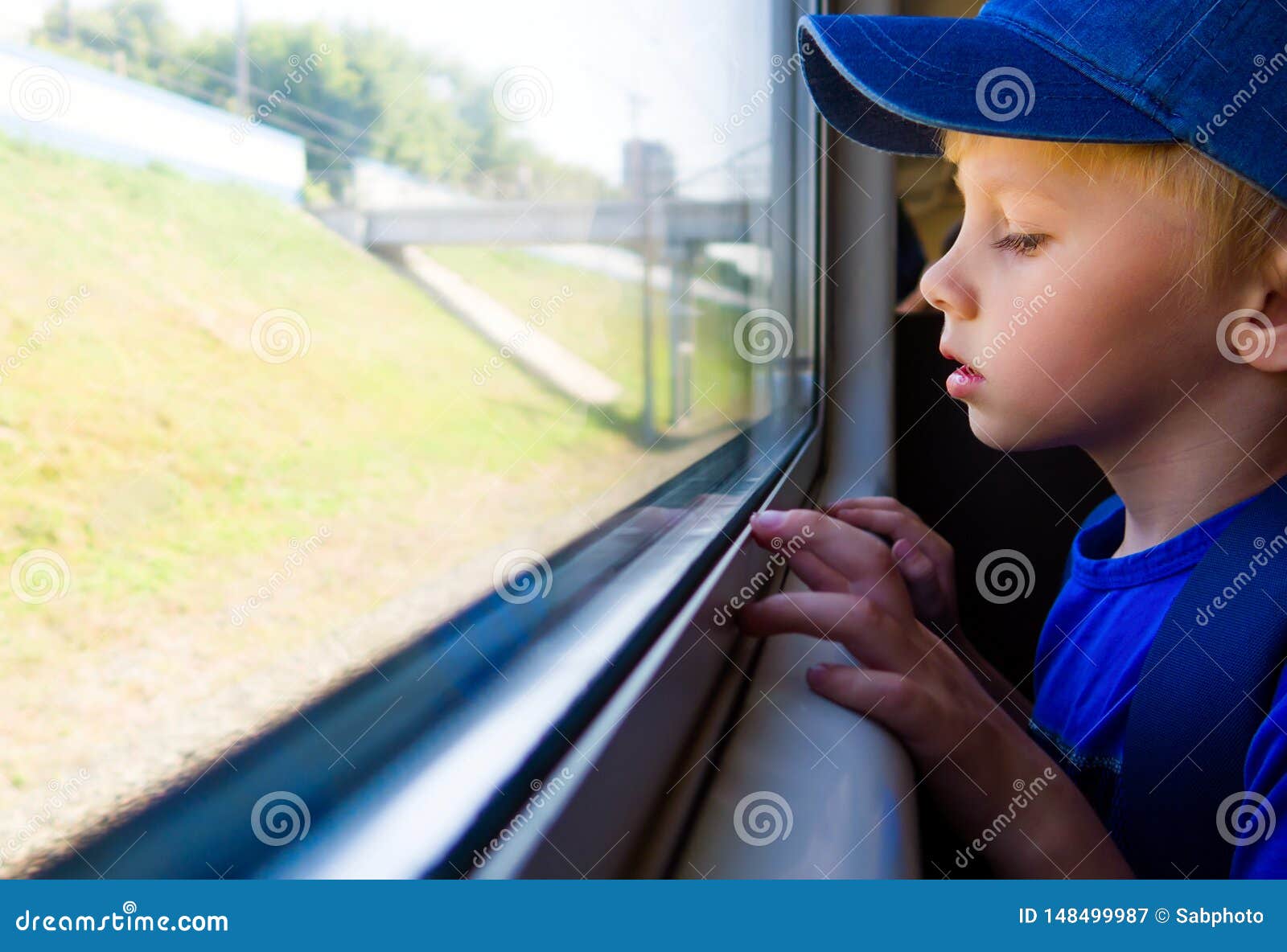 Kid in the Train stock image. Image of railway, train - 148499987