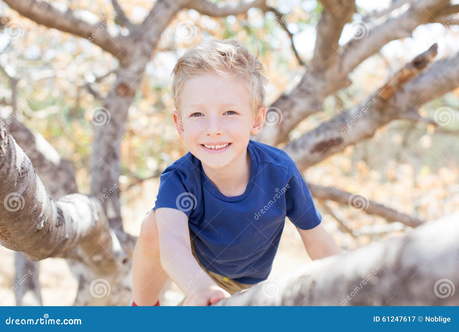 Kid at the tree stock image. Image of cold, nature, landscape - 61247617