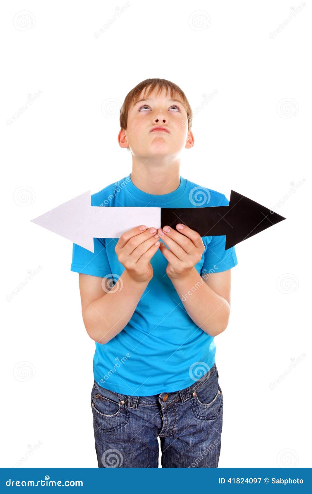 Kid with Two Arrows stock image. Image of childhood, boyhood - 41824097