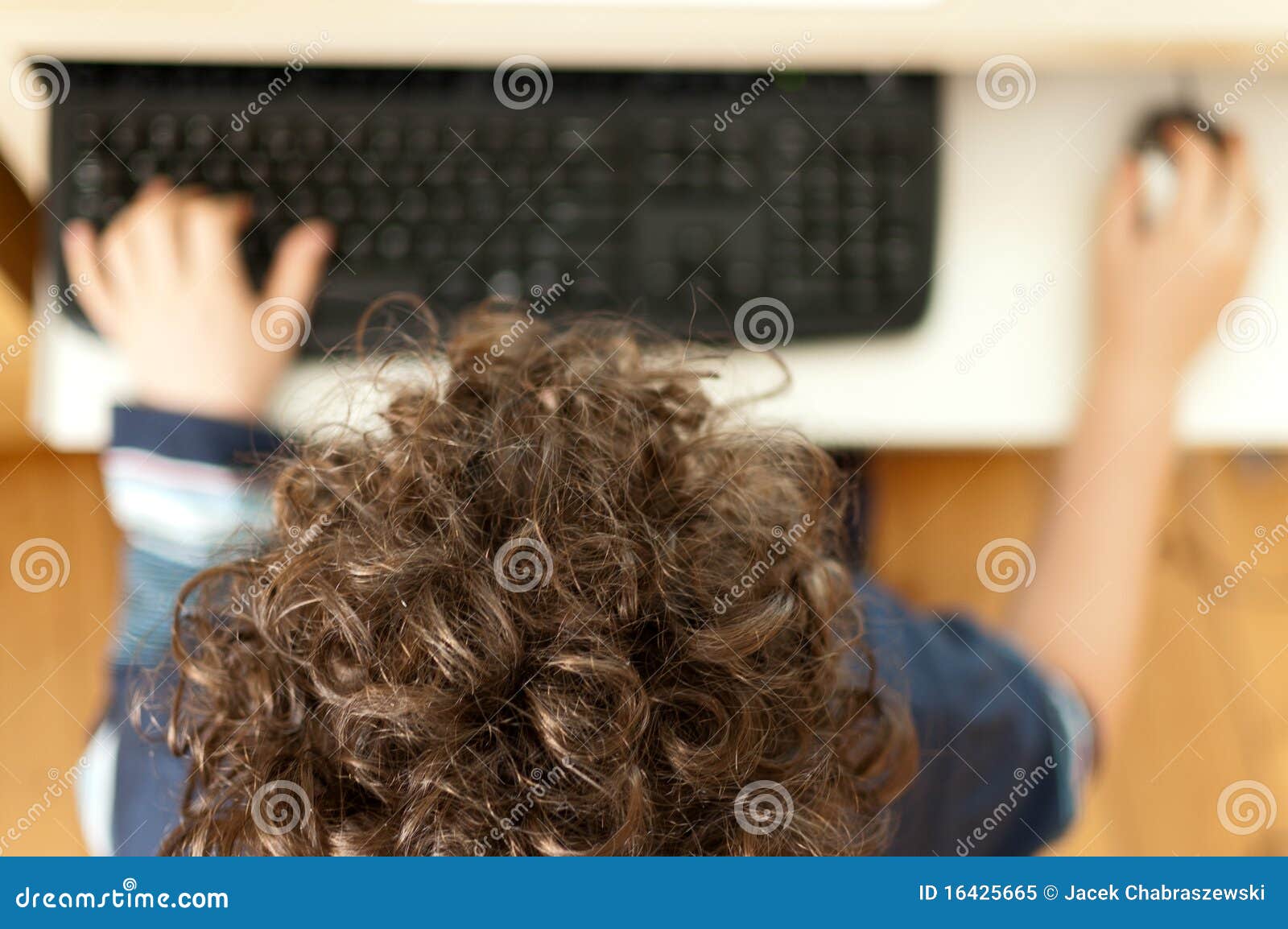 Kid using computer stock image. Image of game, kids, children - 16425665