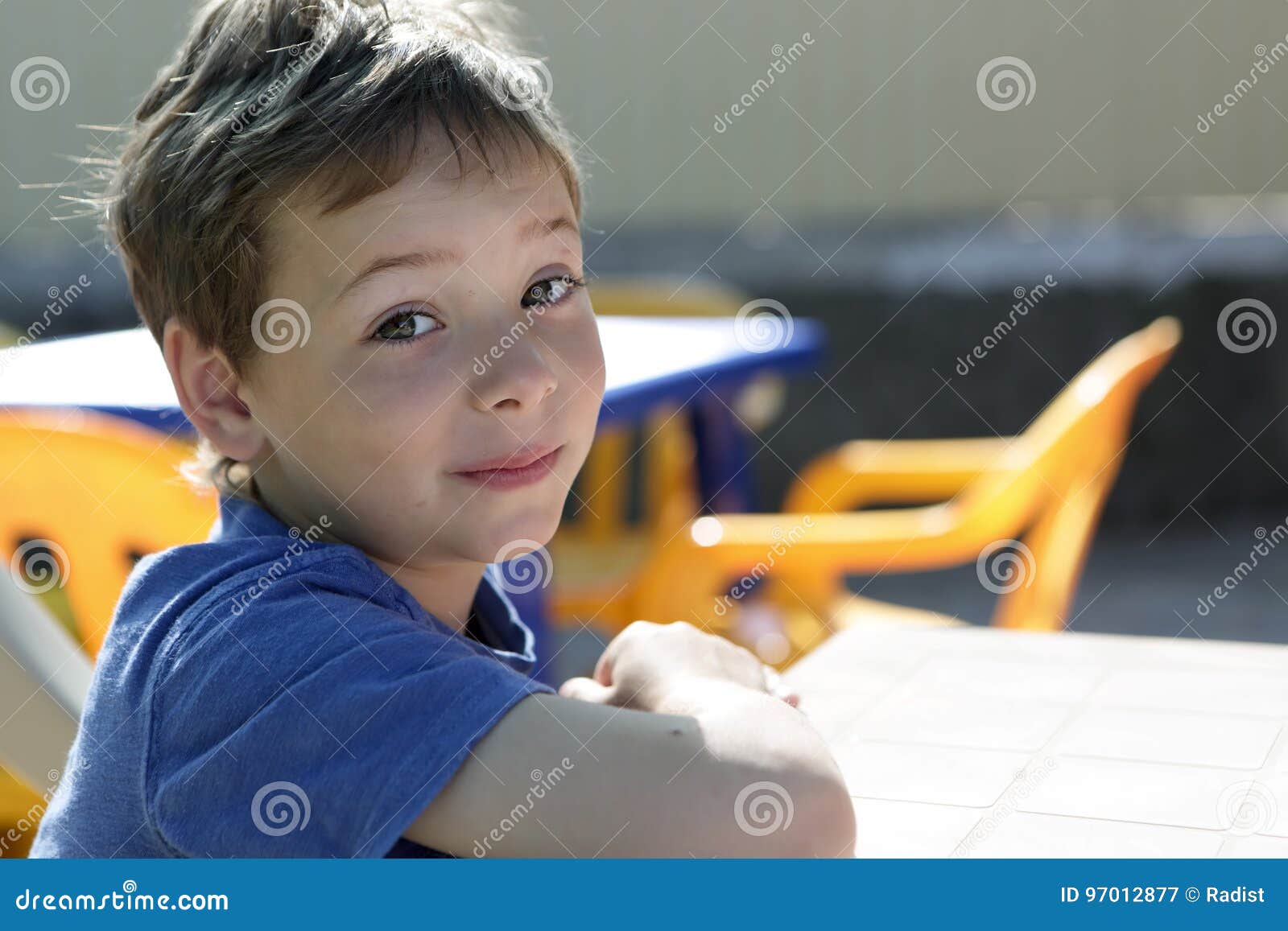 Kid waiting breakfast stock image. Image of lunch, hungry - 97012877