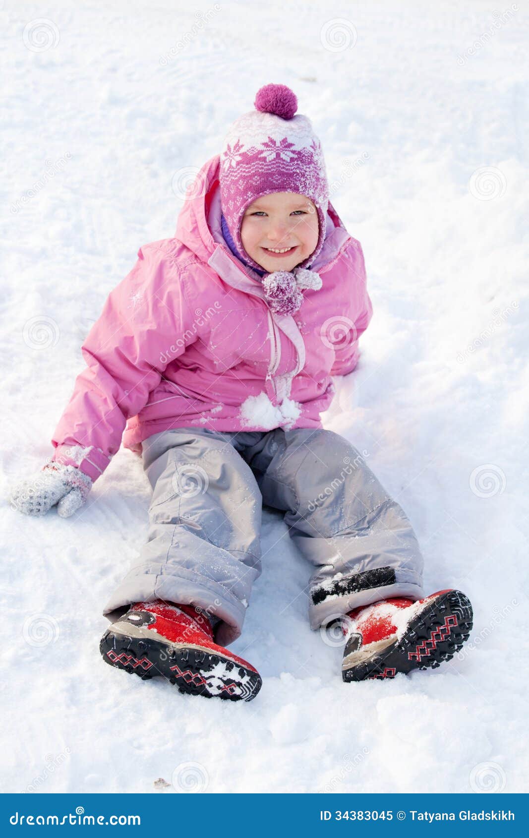 Kid in the winter stock image. Image of cold, childhood - 34383045