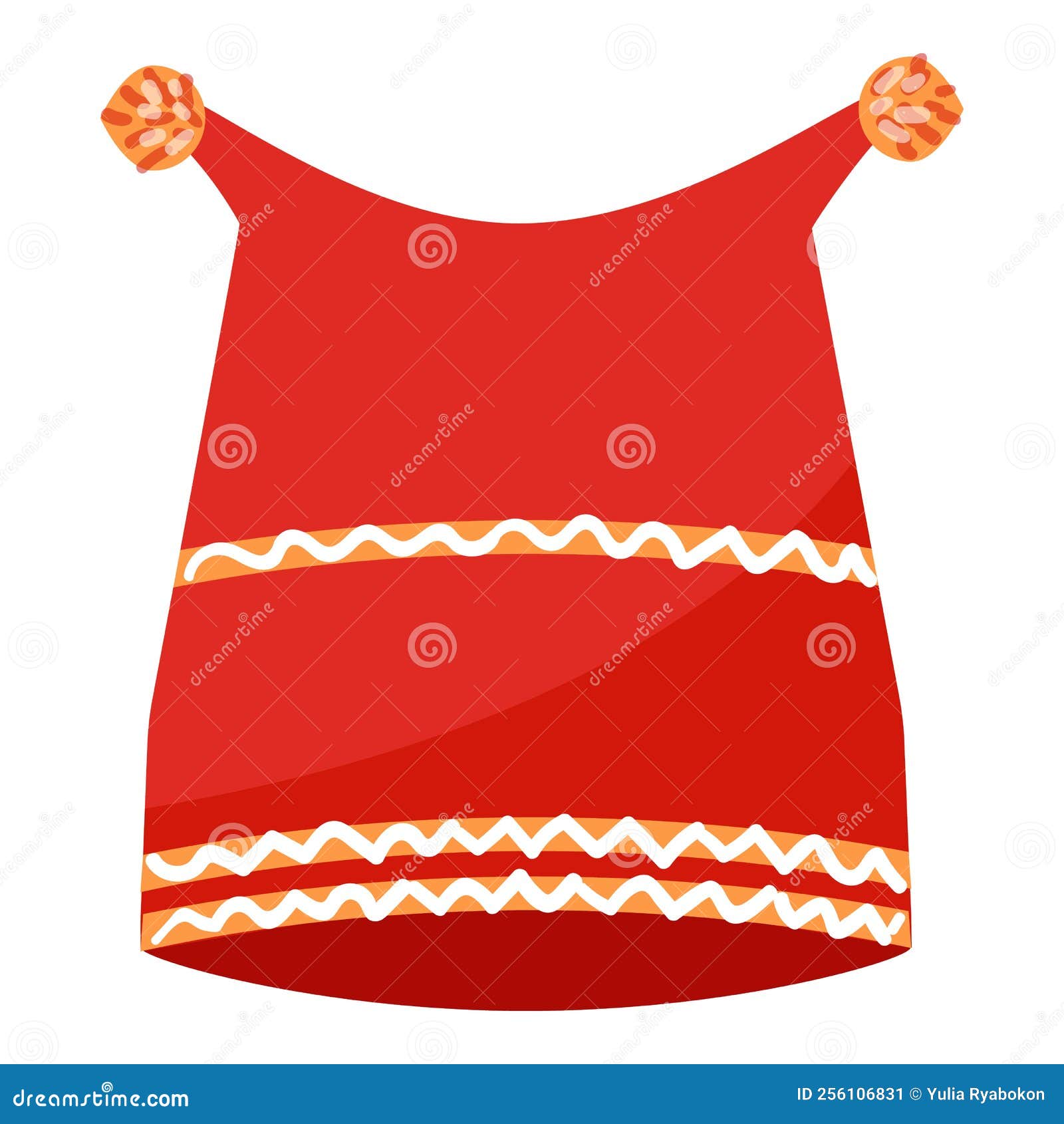 Kid Winter Hat Icon Cartoon . Cold Cap Stock Illustration ...