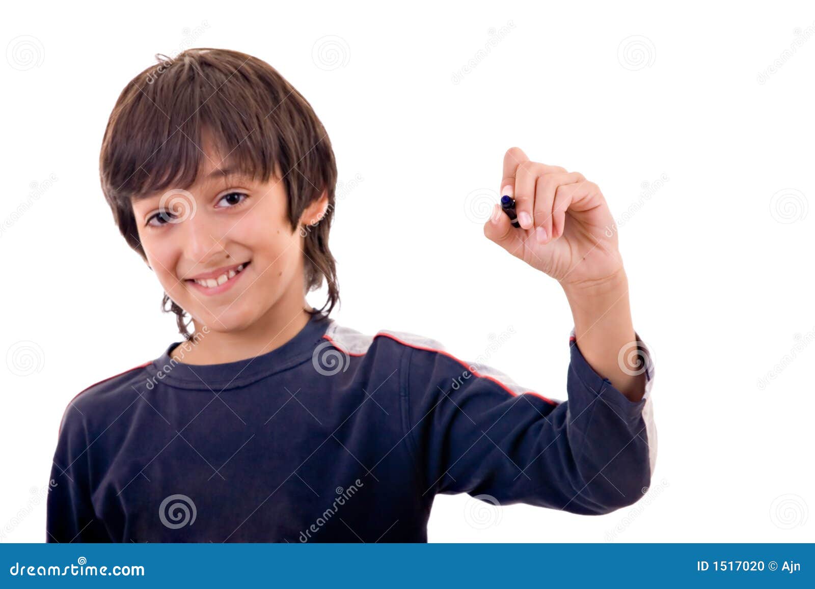 Kid Writing stock photo. Image of style, write, handsome - 1517020