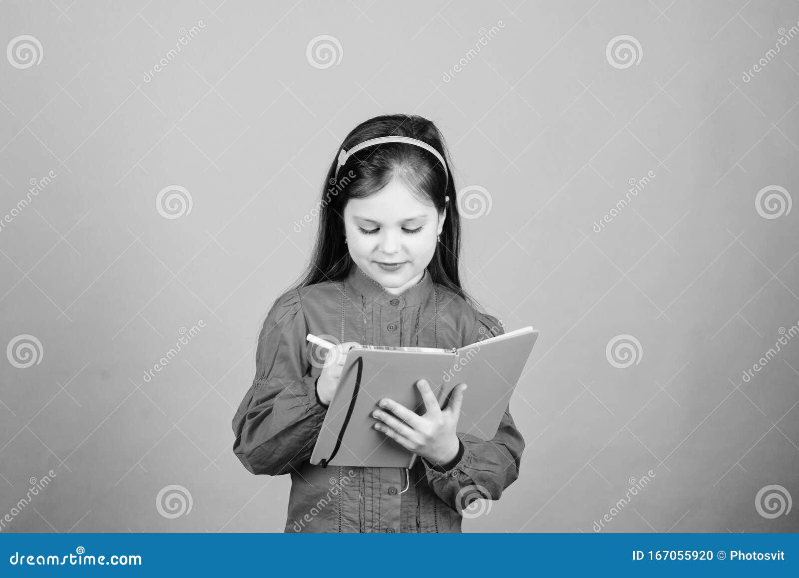 Kid Writing Book. Book Concept. Development Education. Homework ...