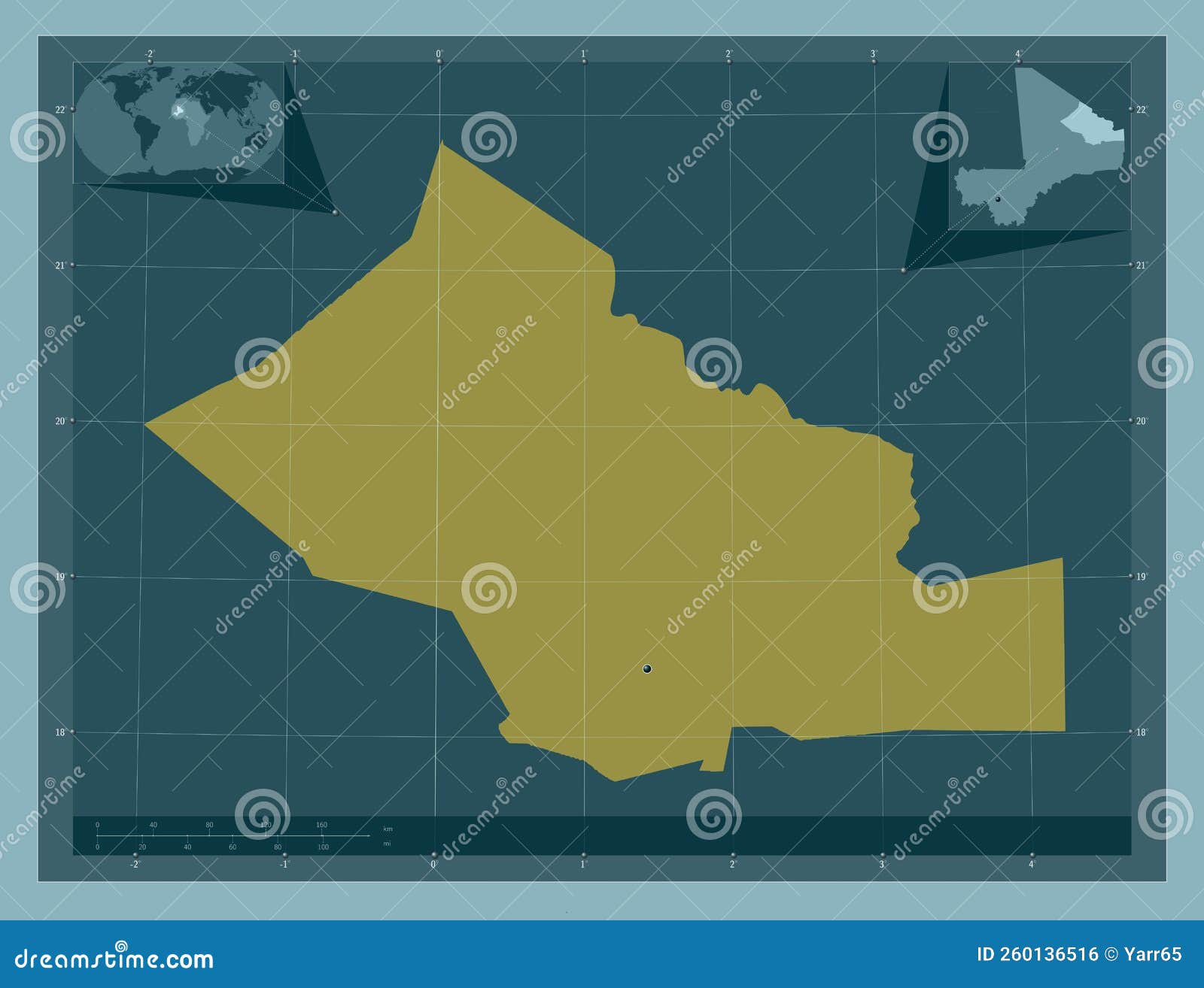 Kidal, Mali. Solid. Major Cities Stock Illustration - Illustration of ...