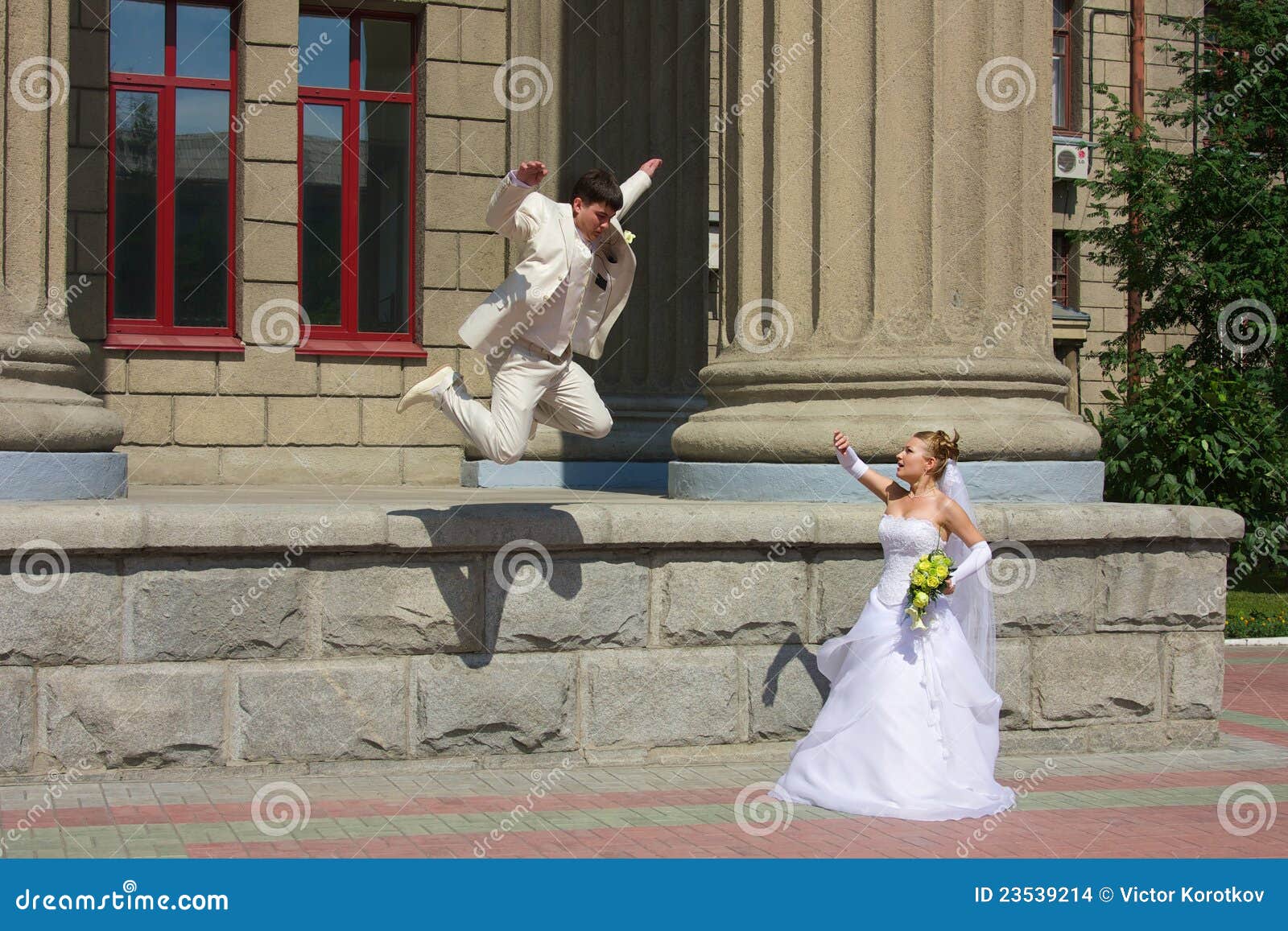 Kidnapping of a bride 3 stock photo. Image of beauty - 23539214