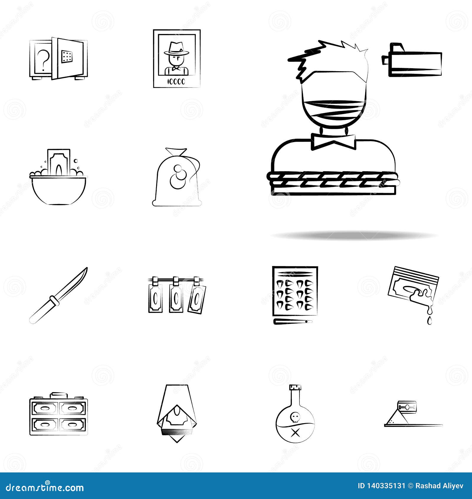 Kidnapping Icon On White Background. Simple Element Illustration From ...