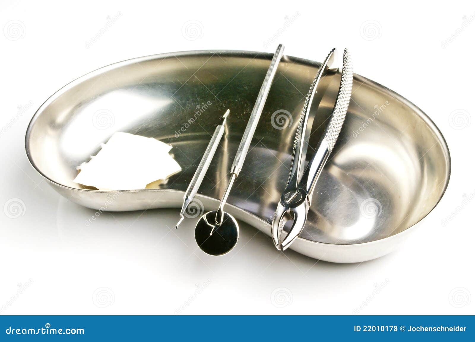 Kidney Basin with Dental Tools Stock Photo - Image of operation, health ...