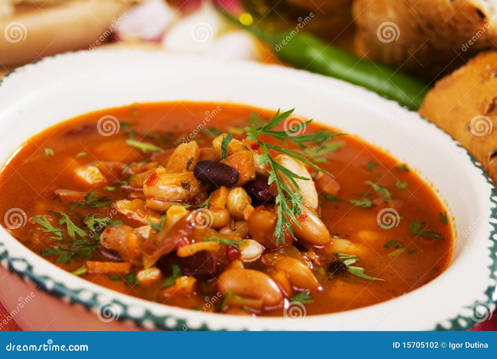 Kidney bean soup stock photo. Image of bean, photograph - 15705102