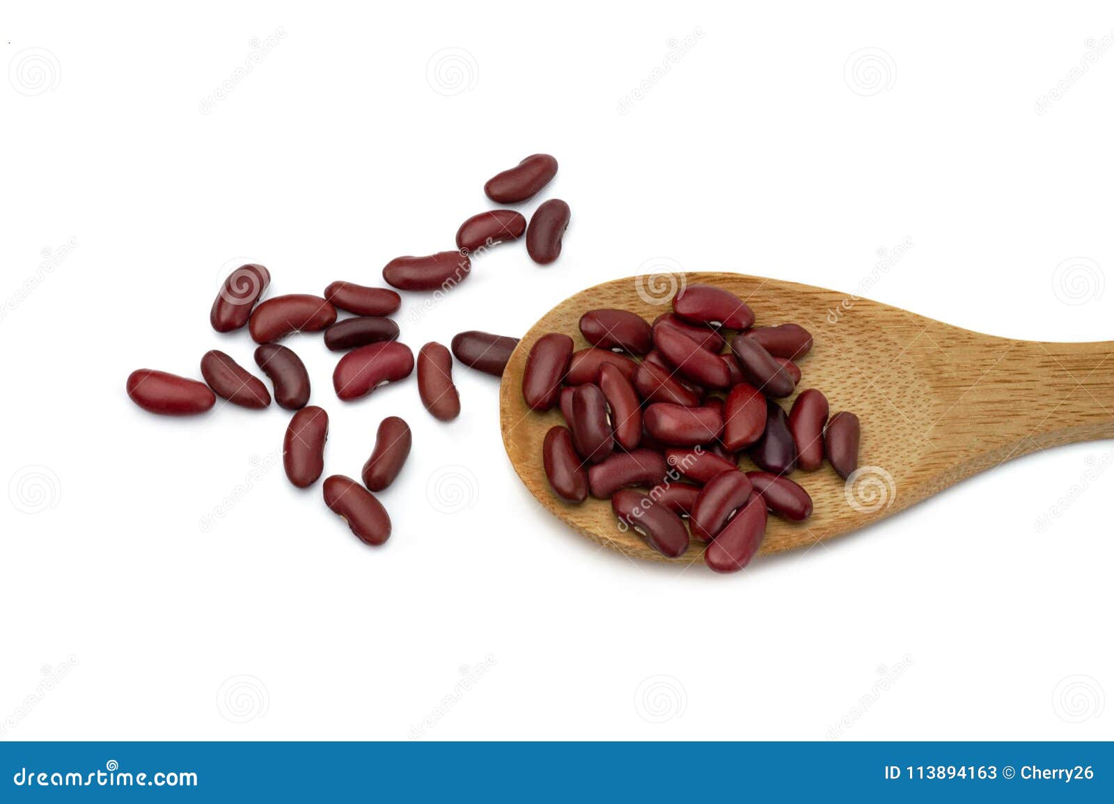 Kidney Bean Spoon White Background Stock Image - Image of agriculture ...
