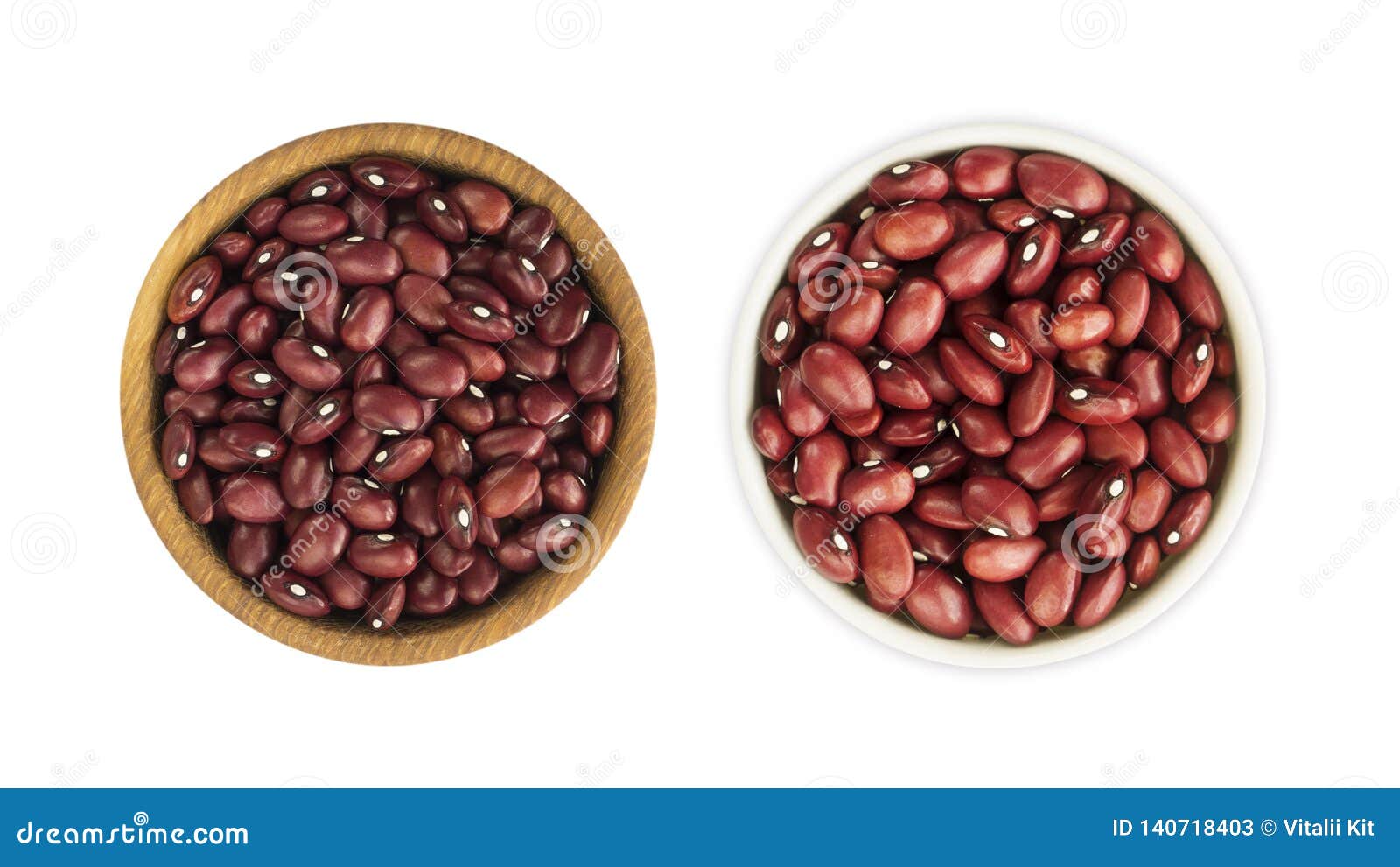 Kidney Beans Isolated on White Background. Top View. Red Kidney Beans ...
