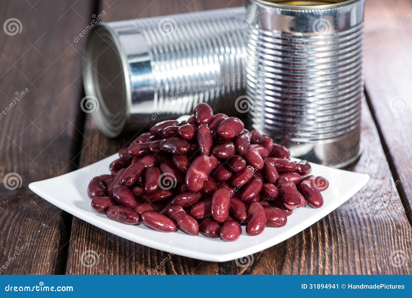 Kidney Beans on a Plate (with Can) Stock Image - Image of natural ...