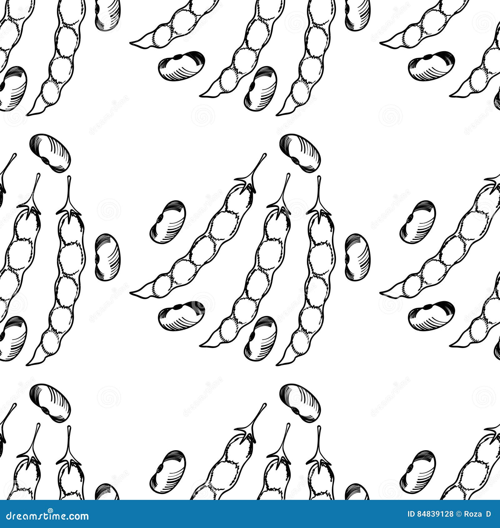 Kidney beans, seamless stock vector. Illustration of green - 84839128