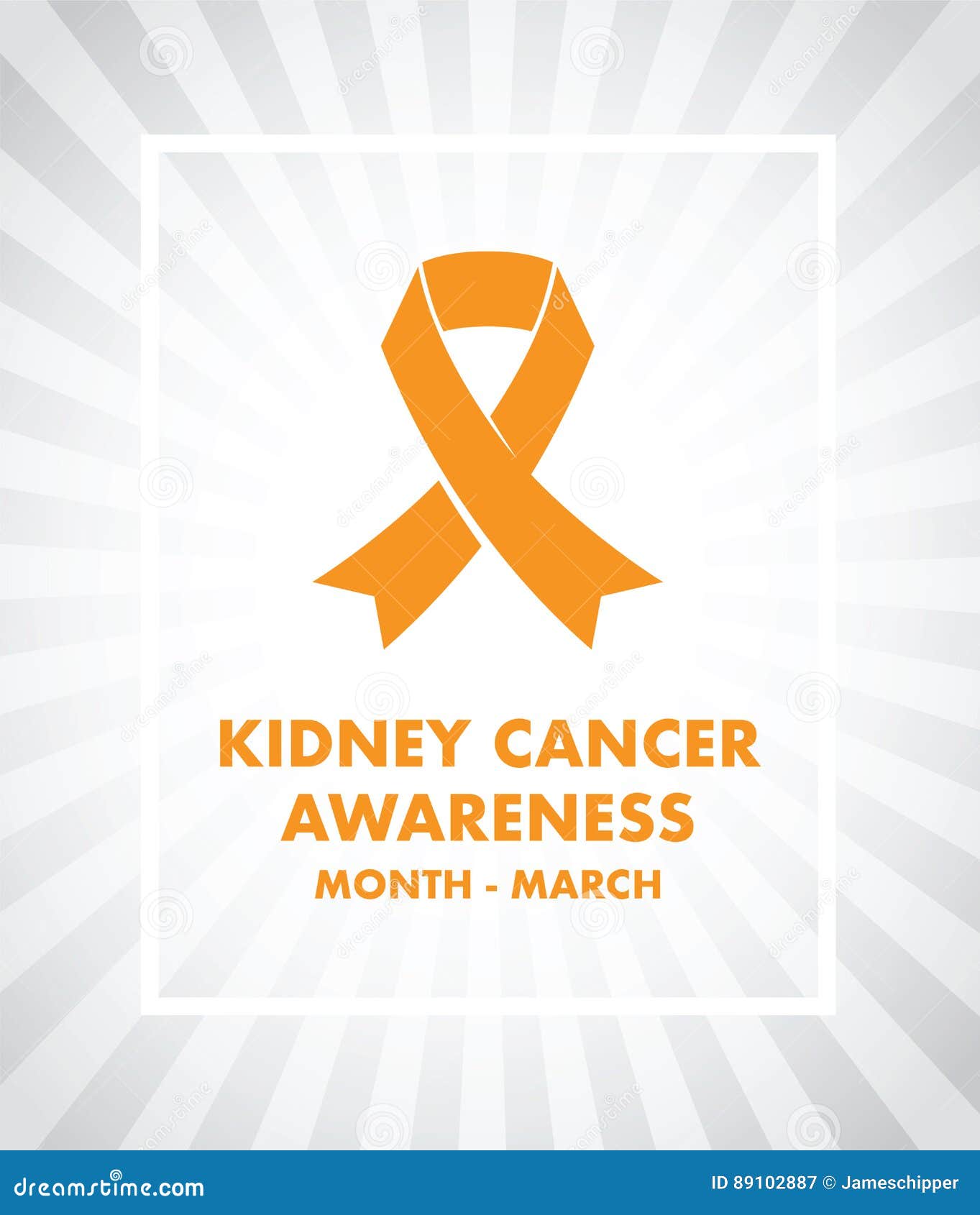 Kidney cancer awareness stock vector. Illustration of sick - 89102887