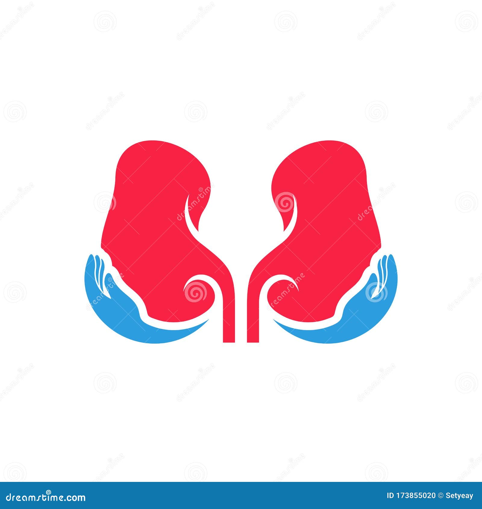 Kidney Care Logo Design Inspiration Template Vector Stock Vector ...