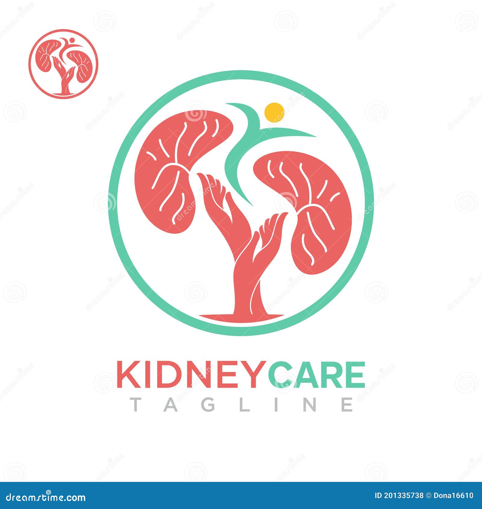 Kidney care logo stock vector. Illustration of concept - 201335738