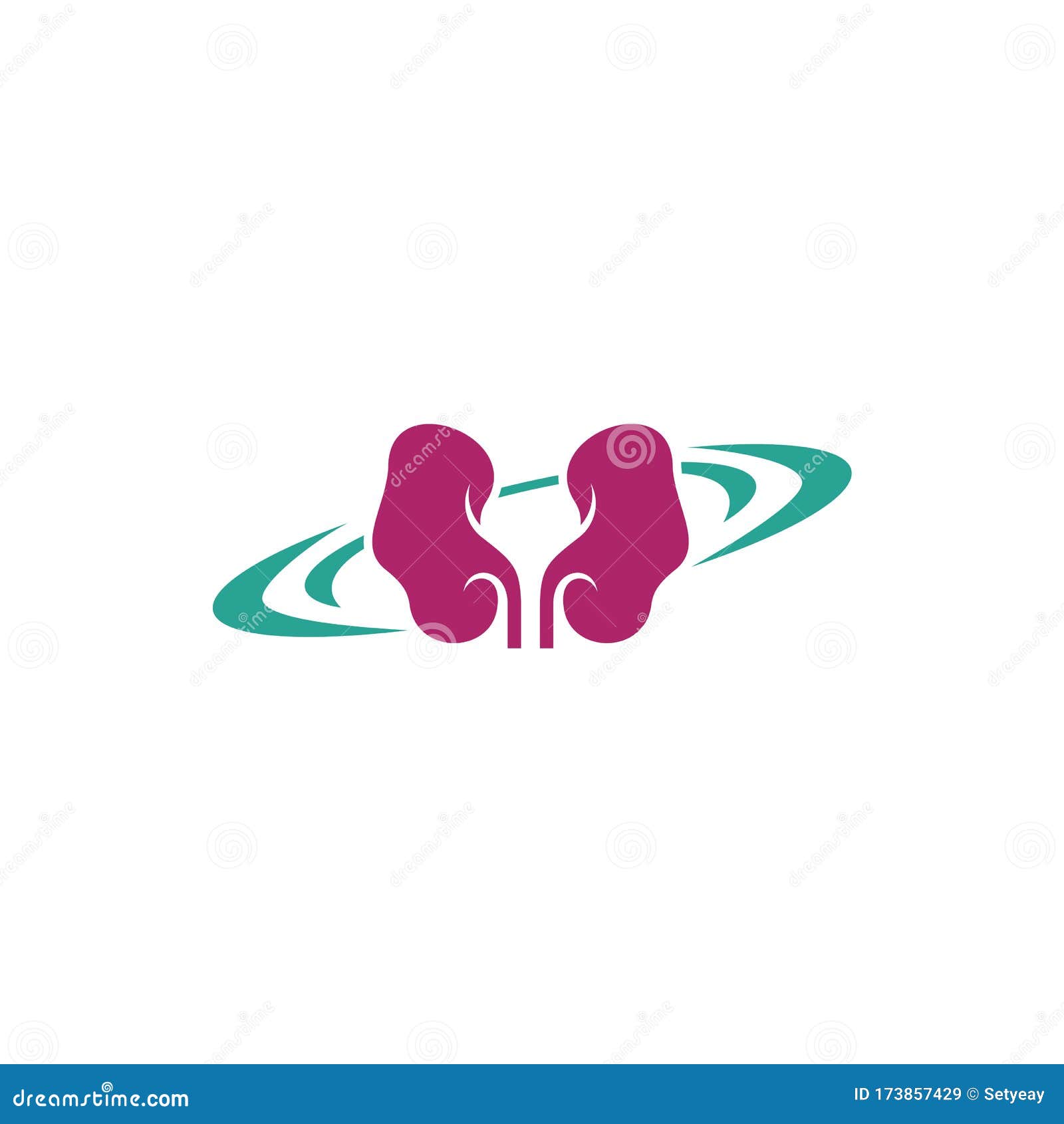 Kidney Logo Design Inspiration Template Vector Stock Vector ...