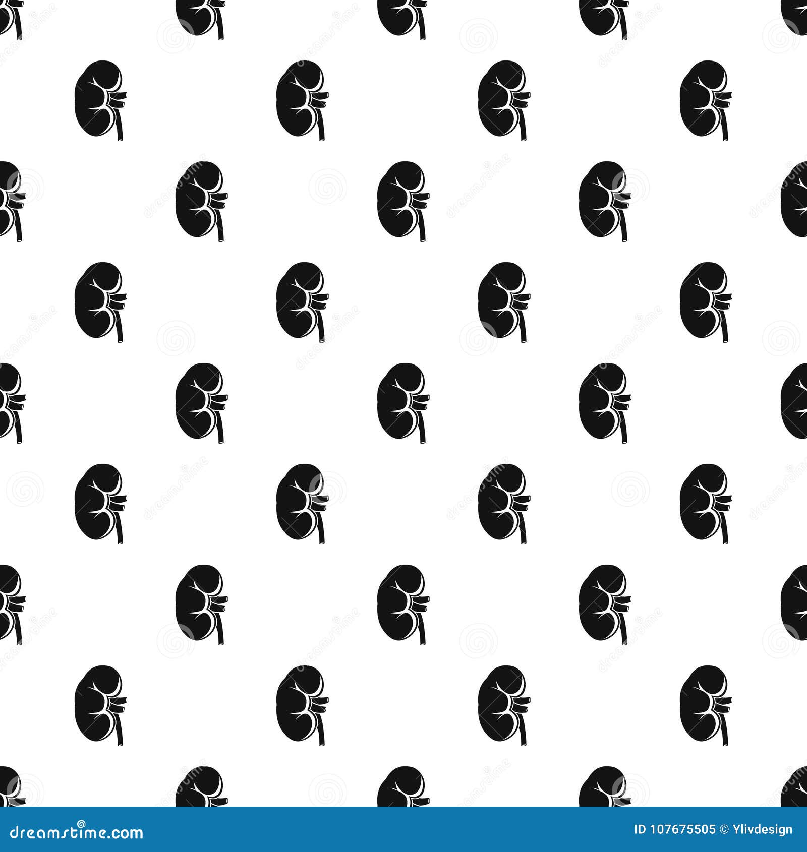 Kidney pattern vector stock vector. Illustration of medicine - 107675505