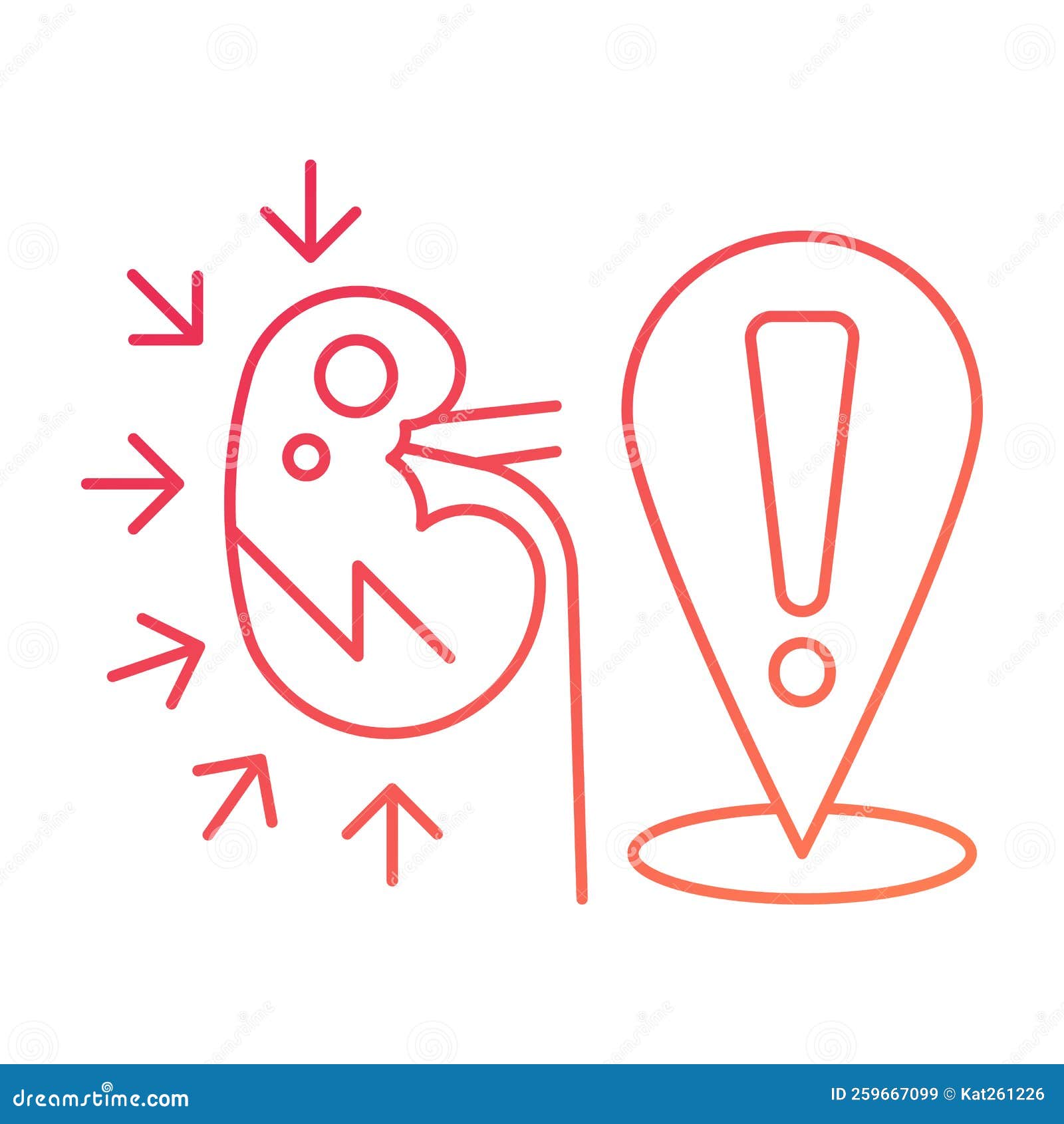 Danger Causes Severe Skin Burns Eye Damage GHS Sign Cartoon Vector ...