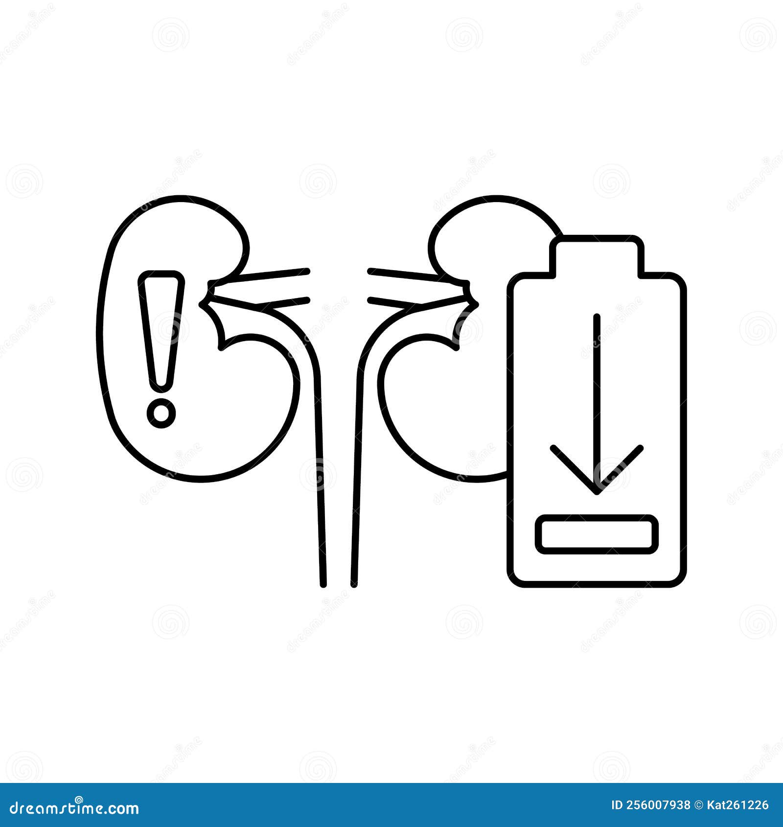 Fatigue Man Line Icon, Vector Pictogram Of Flu Or Cold Symptom. Tired ...
