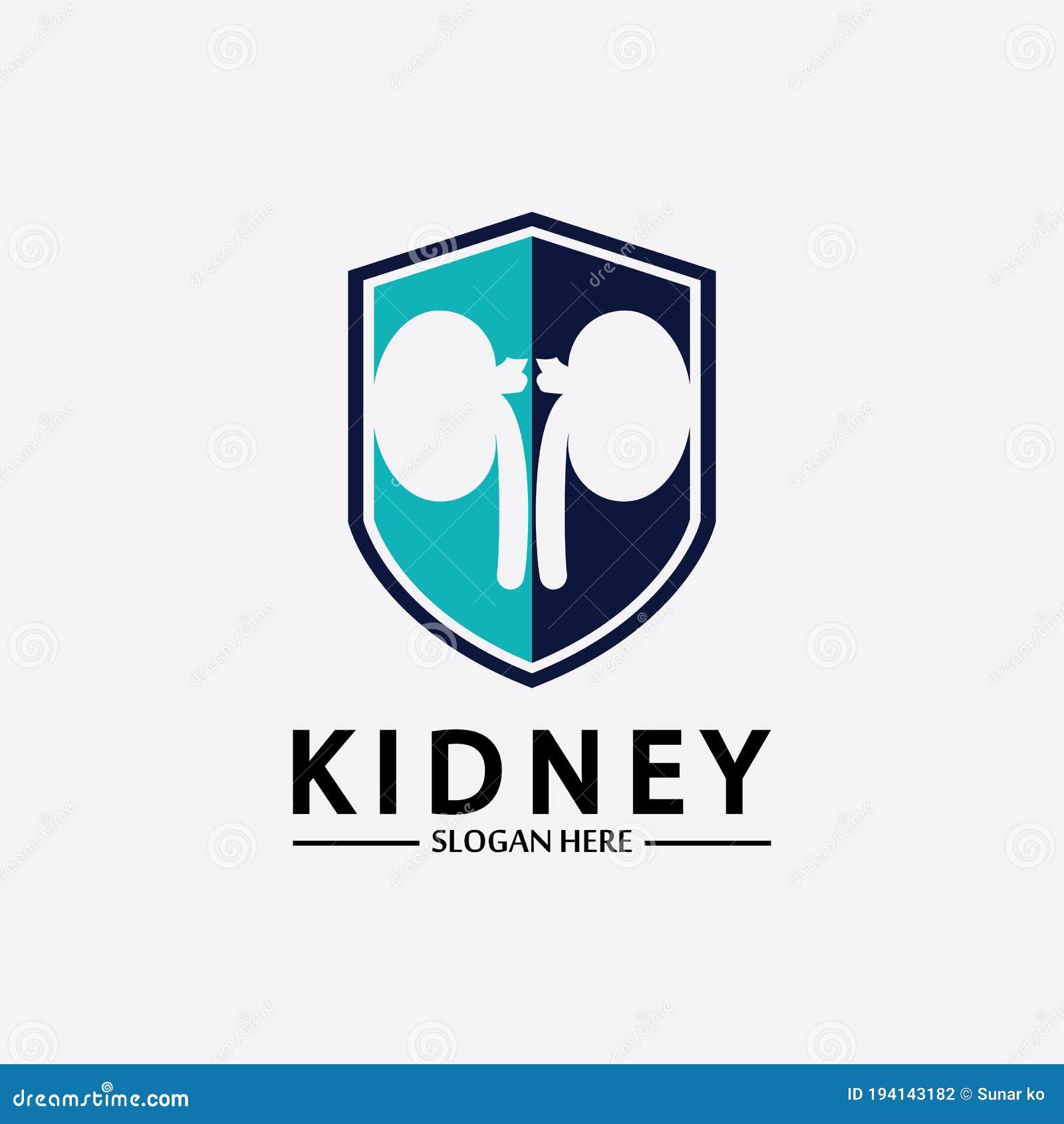 Kidney Shield Logo Template Design Vector, Emblem, Design Concept ...