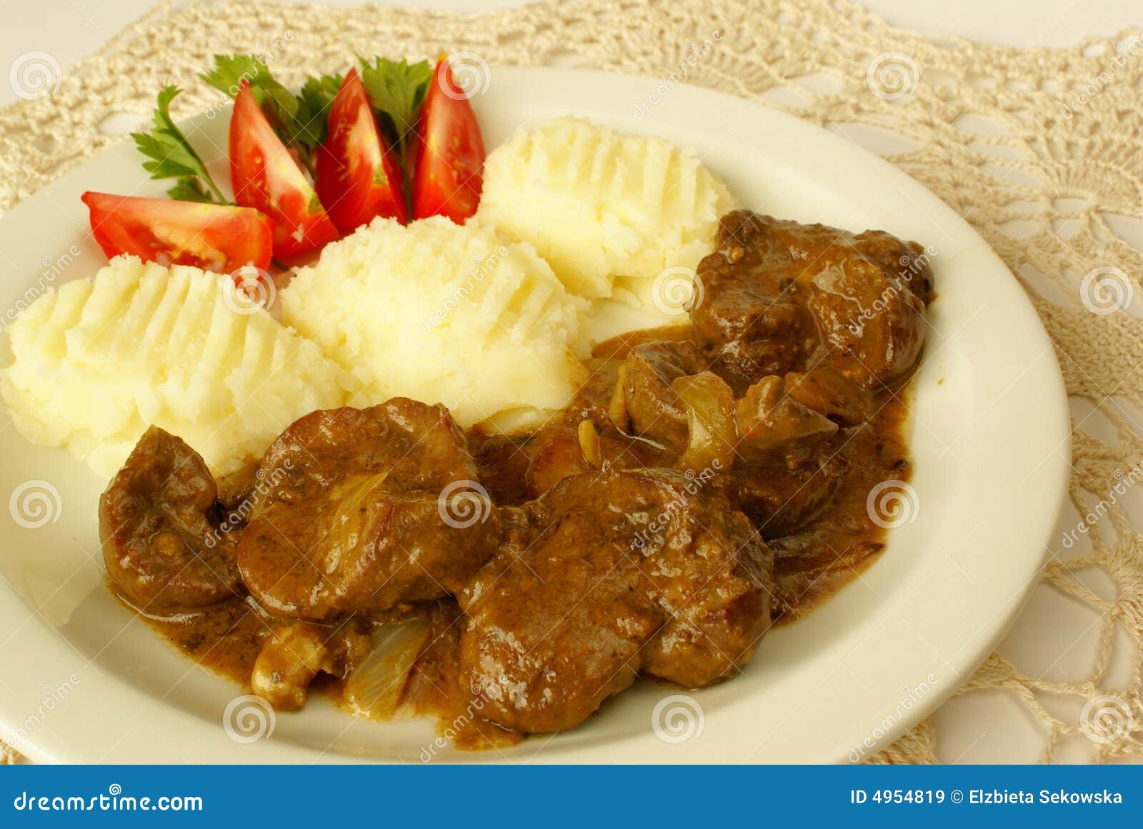 Kidney stew stock image. Image of ingredient, onion, braised - 4954819
