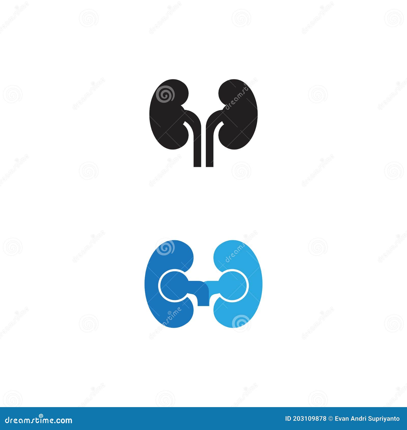 Kidney Vector Illusrtation Design Logo Template Stock Vector ...