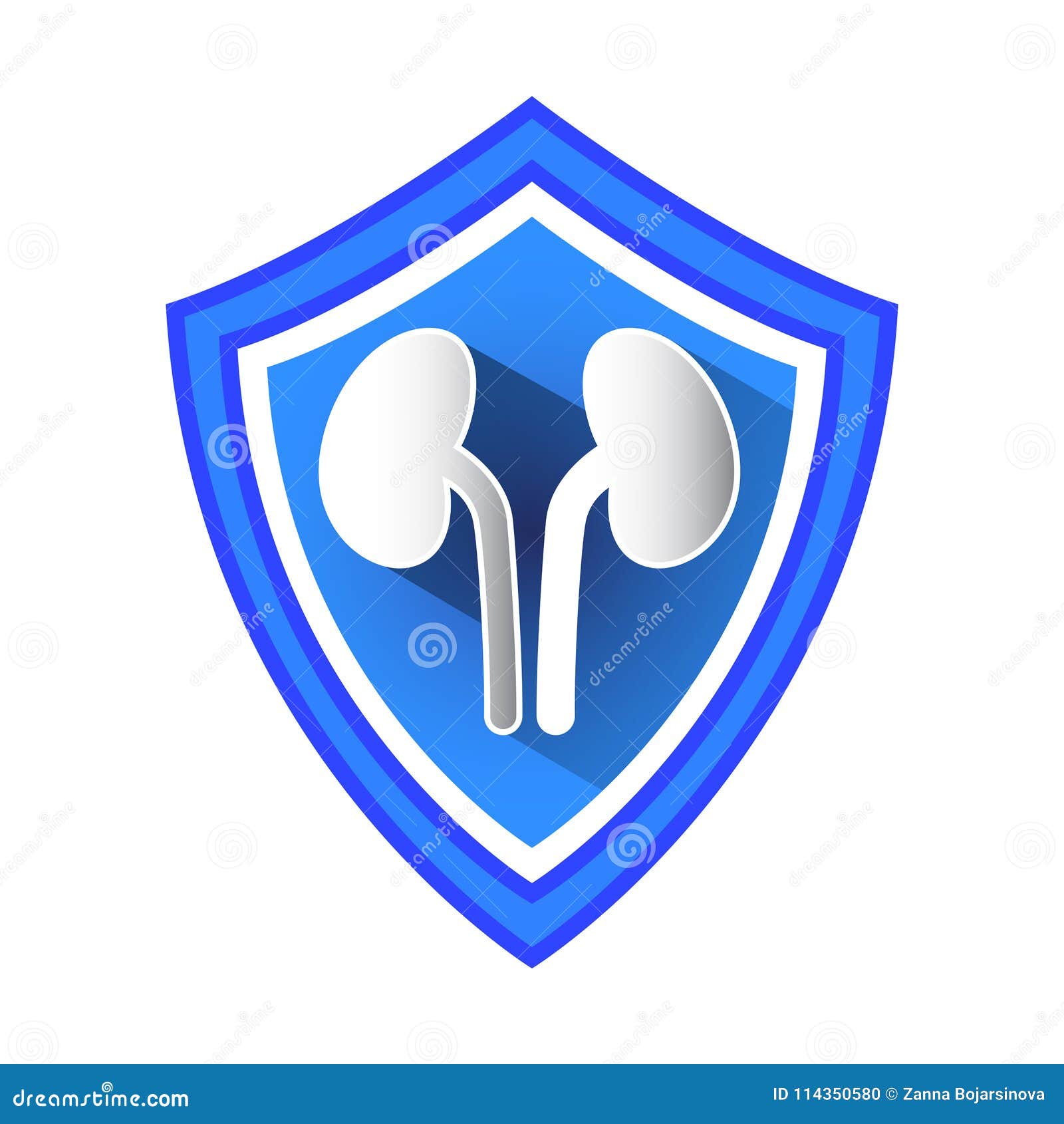 Kidneys Protection Symbol Collection Vector Illustration ...