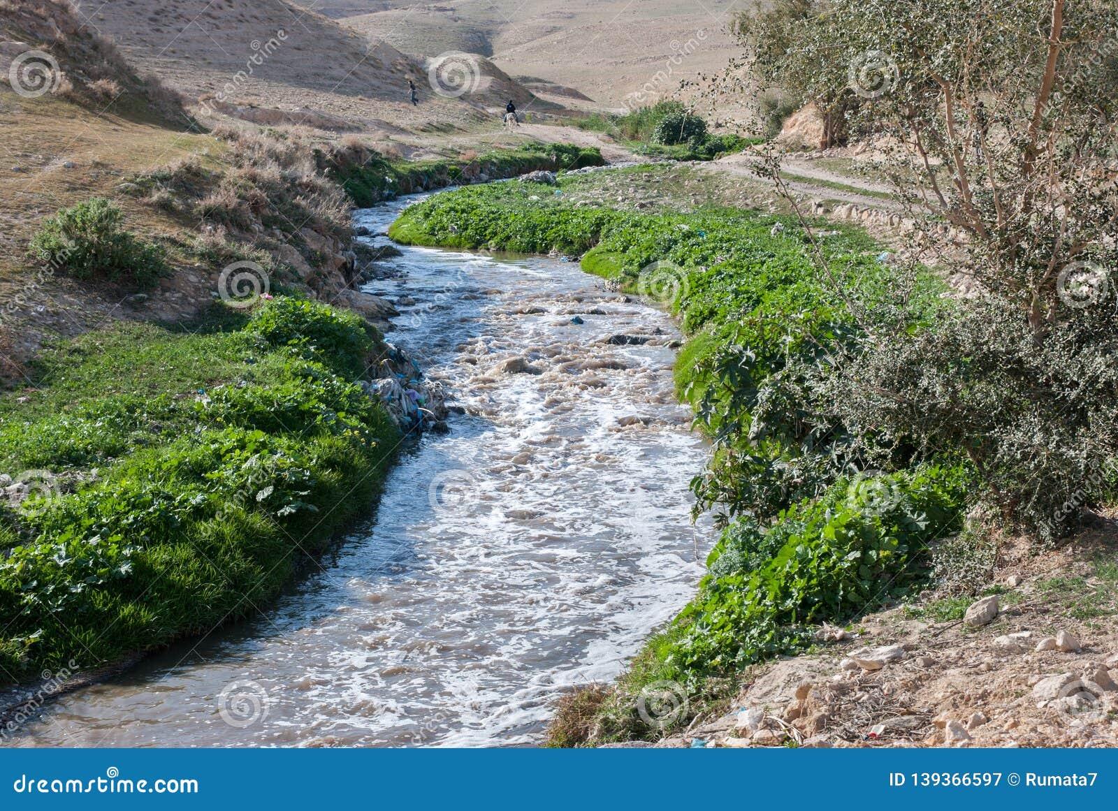 Kidron River in Judean Desert Stock Image - Image of dead, kidron ...