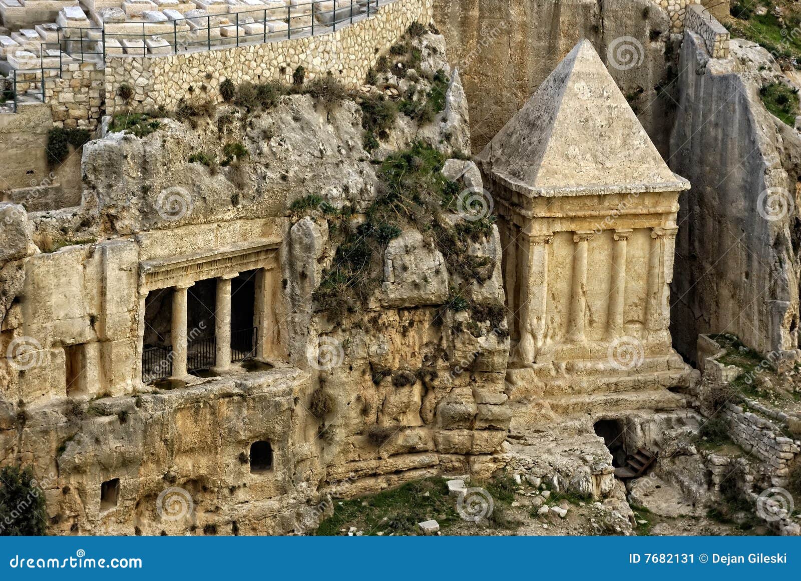 The kidron Valley stock image. Image of ancient, architecture - 7682131