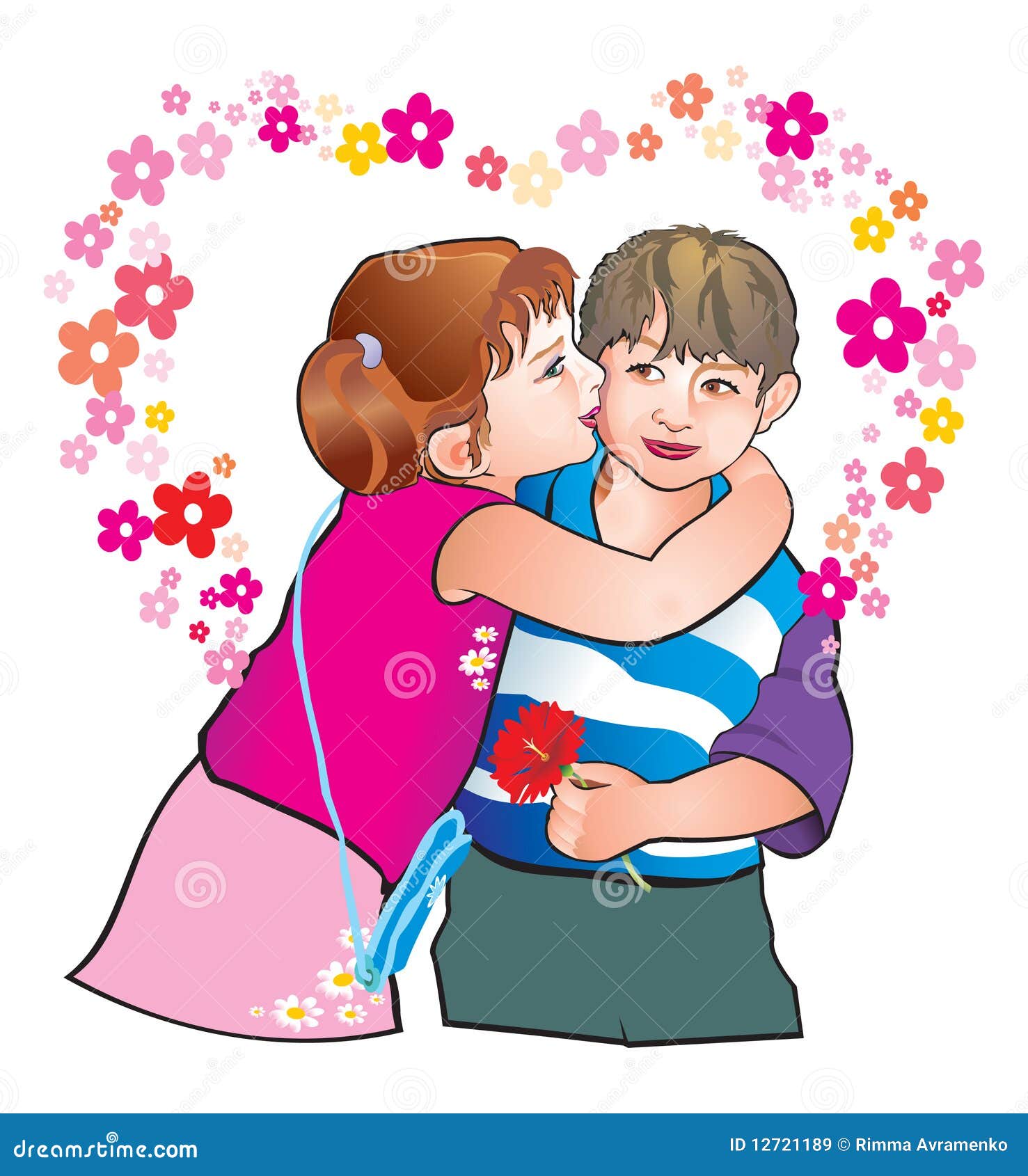 Kids stock vector. Illustration of love, children, kids - 12721189