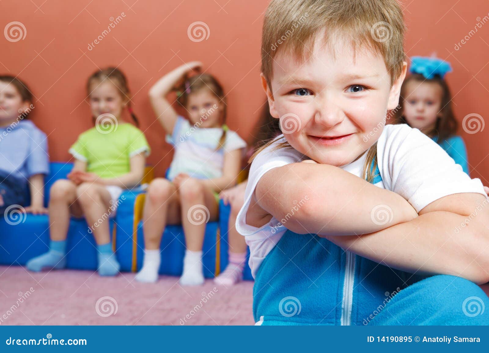 Kids stock image. Image of lovely, school, crowd, preschool - 14190895