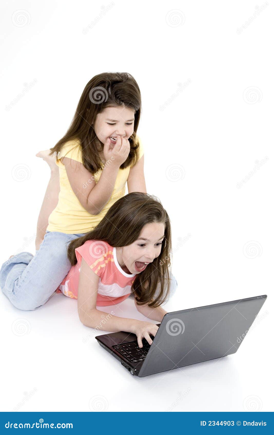 Kids stock image. Image of communicating, white, computer - 2344903